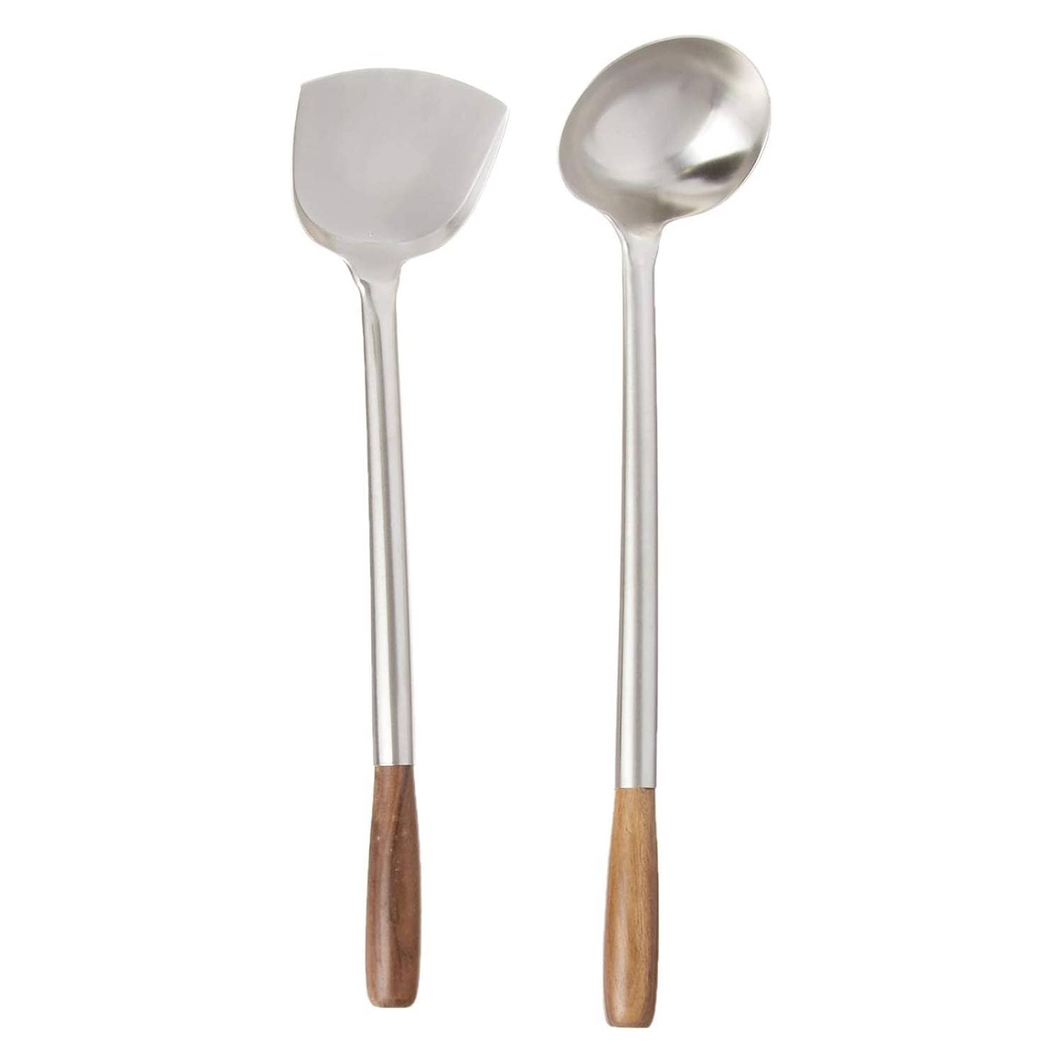 Lehman's Fox Run Spatula & Ladle Wok Utensil Set - Set of 2 ...