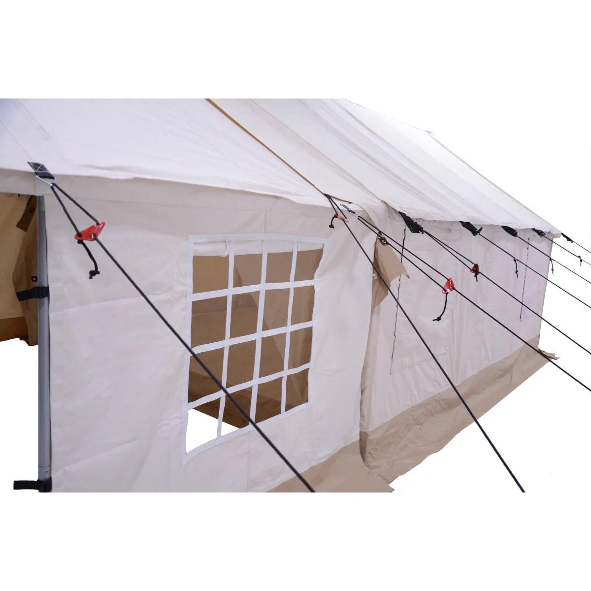 White Duck Outdoors 192-in Canvas Side Walls, Poles, Angle Kit, Pegs in ...
