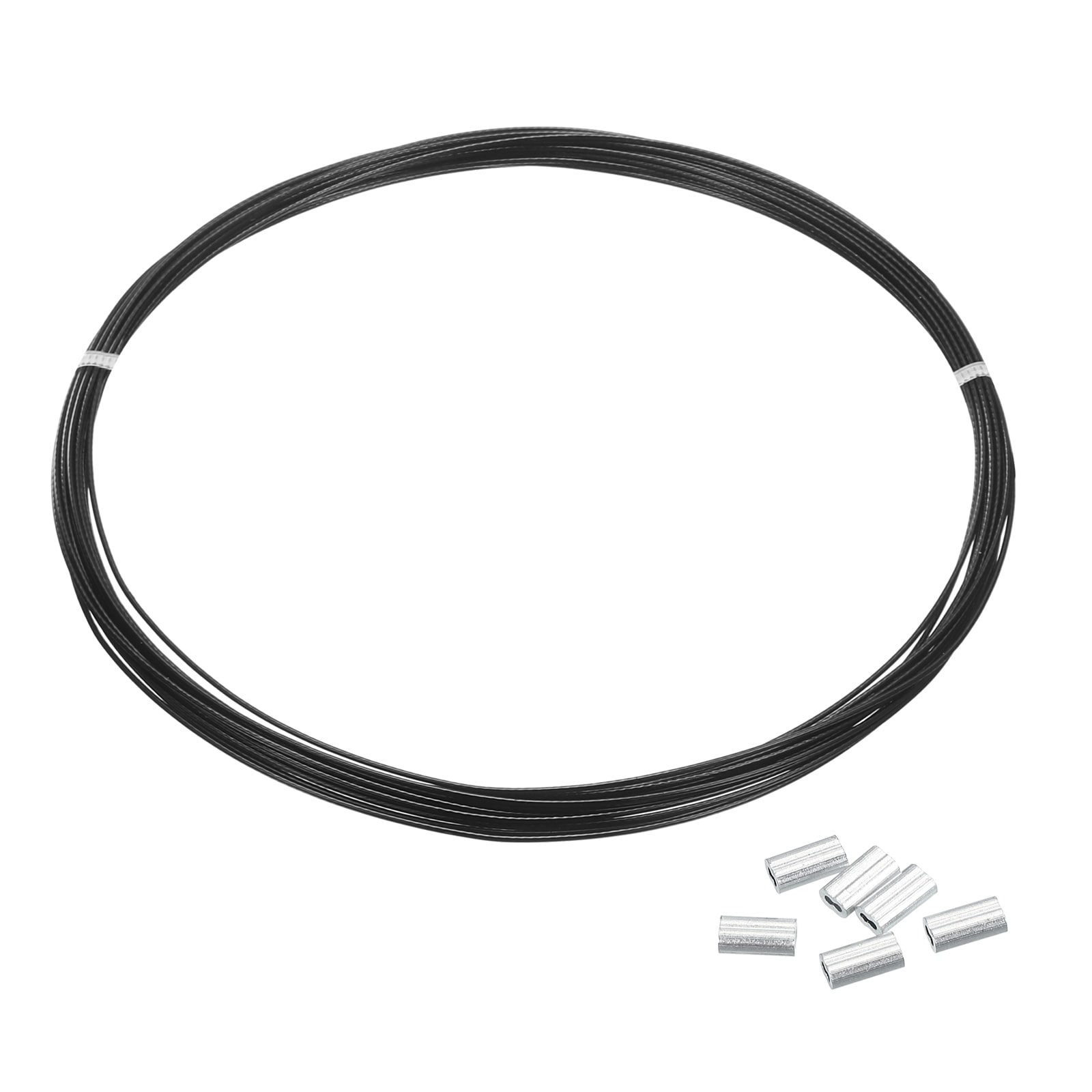 PATIKIL 1/64in Wire Rope 16 ft 304 Stainless Steel Wire Cable Black ...