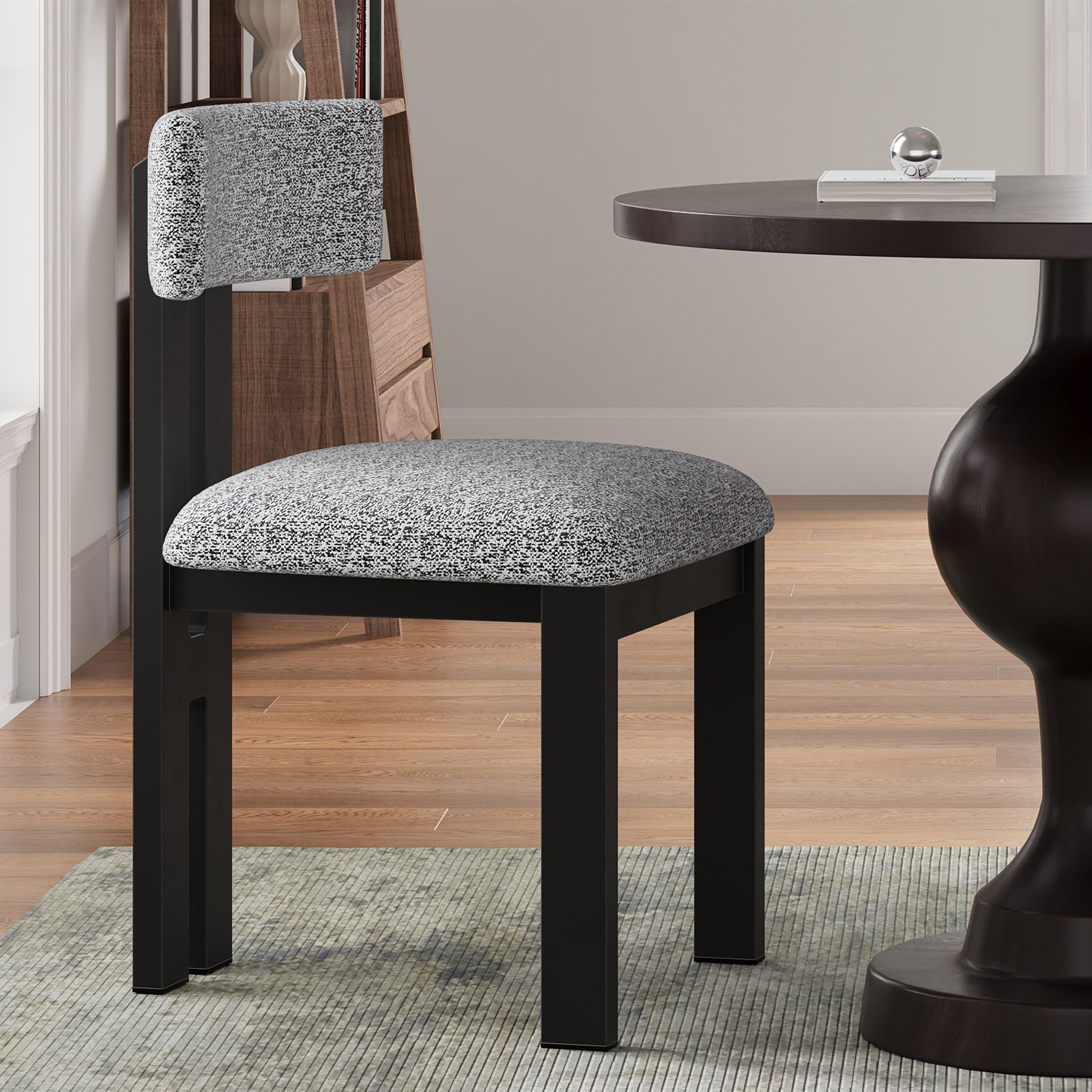 Christopher Knight Home Warell Upholstered Armless Dining Chairs Metal ...