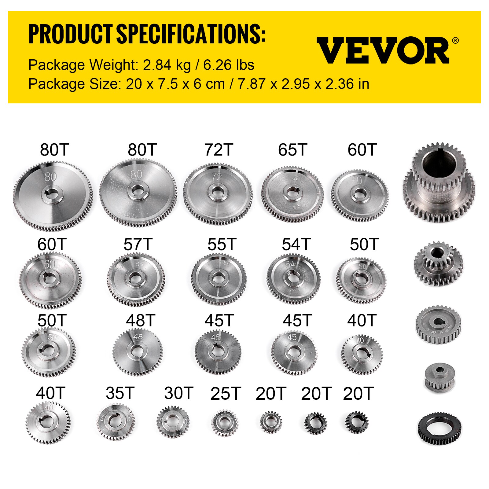 VEVOR 27 PCS Metal Lathe Gears Lathe Stand CL27JT06180000001V0 at Lowes.com