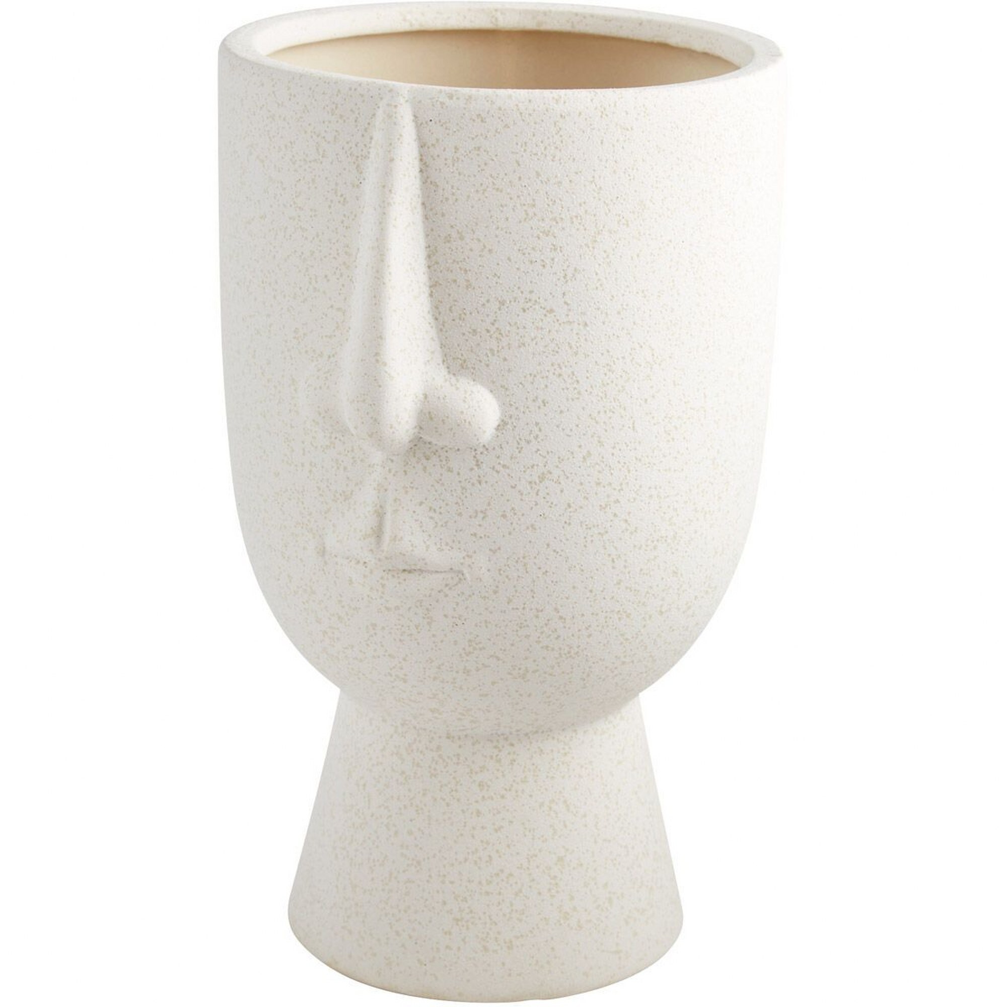 Cyan Design White Cement Vase in the Decorative Accessories department ...