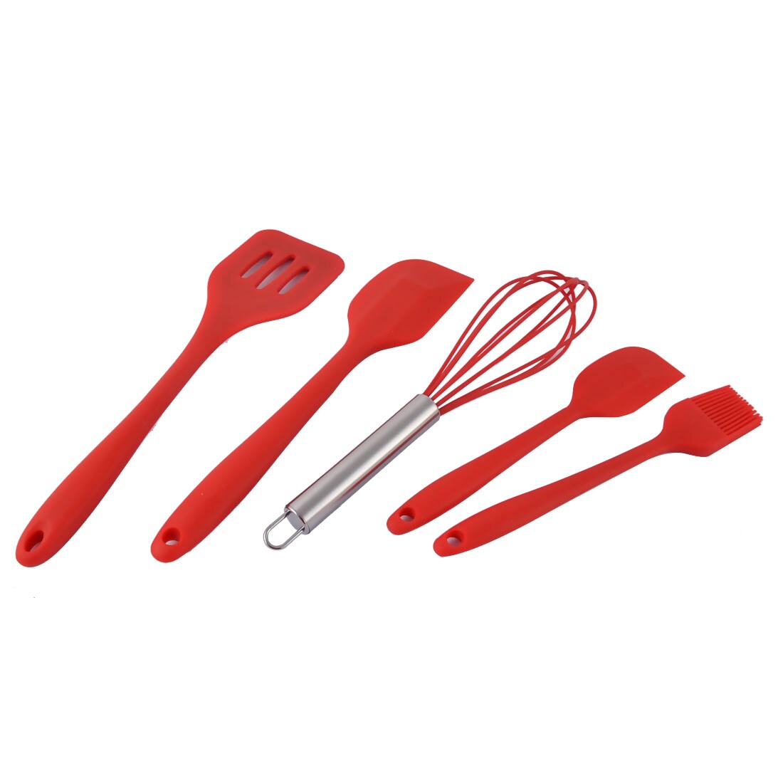 Unique Bargains Silicone Home Kitchen Heat Resistant Spatula Brush Egg ...