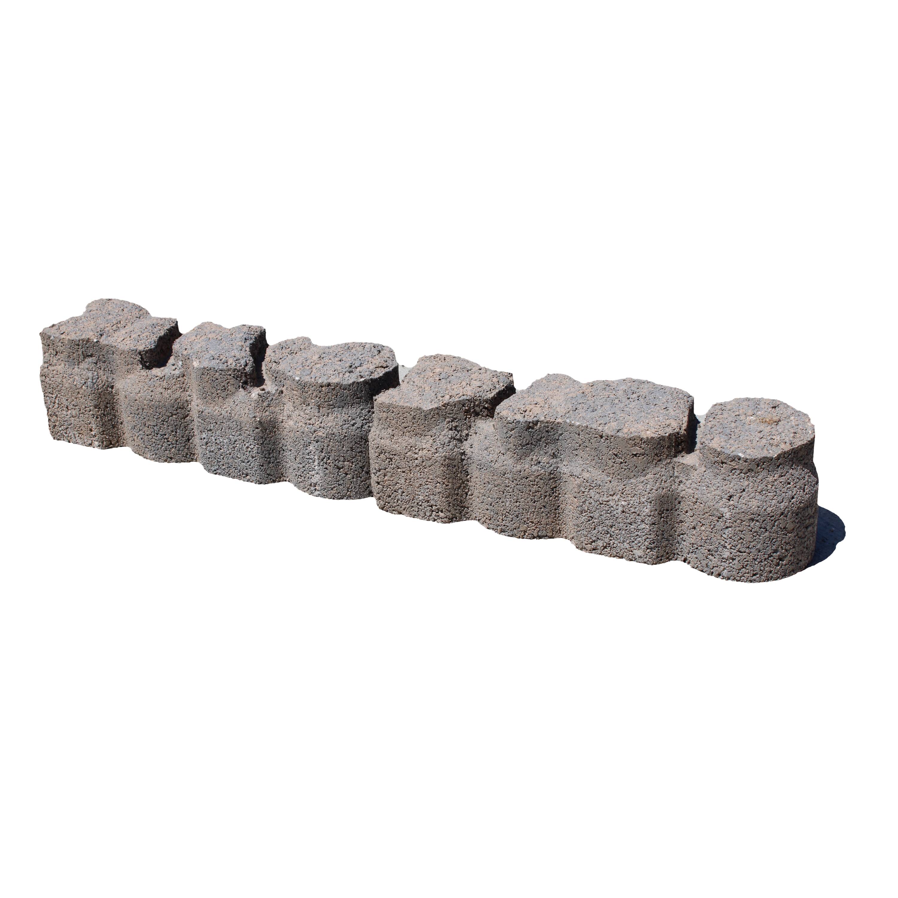 Alameda 12-in L x 4-in W x 4-in H Tan/Charcoal Concrete Straight Edging ...