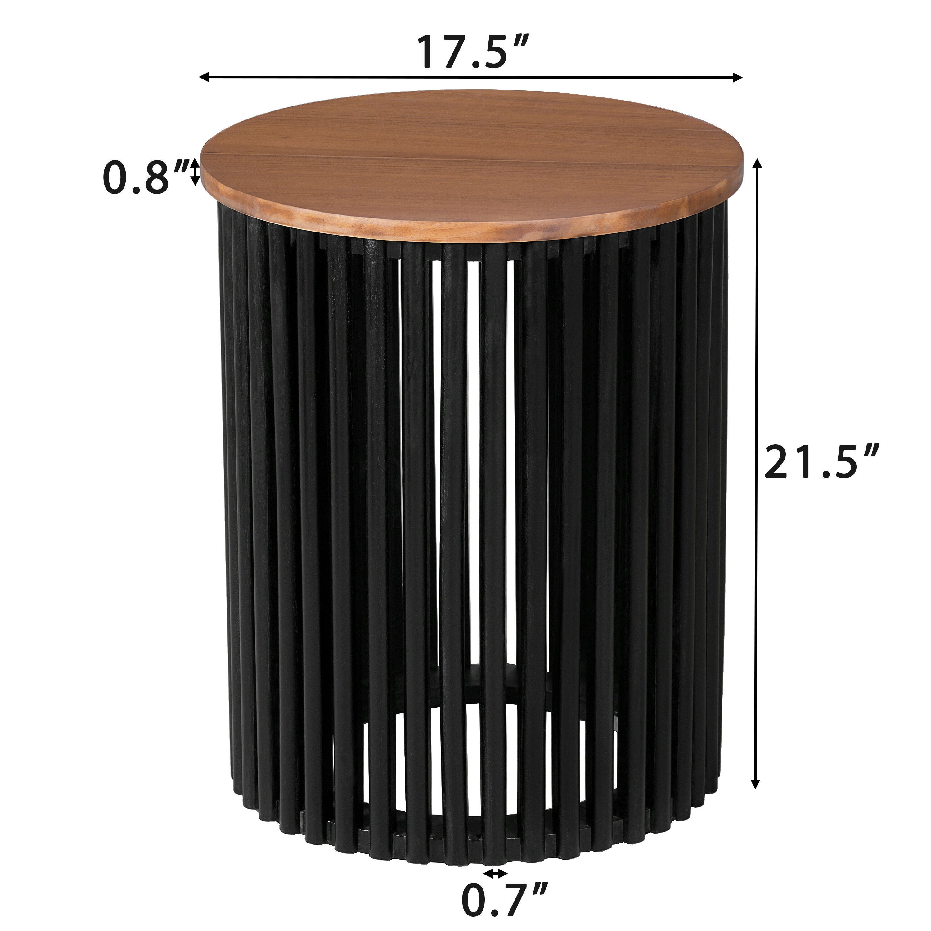 Christopher Knight Home Taylor Acacia Wood Table Set with Round Coffee ...
