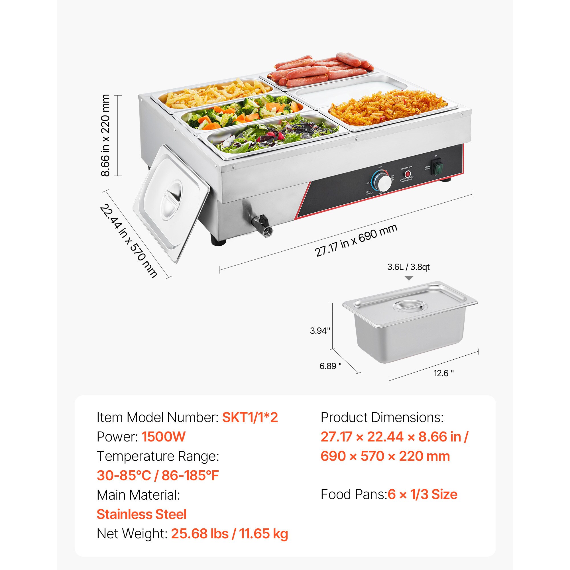 35-lb. Buffet Servers & Warming Trays at Lowes.com