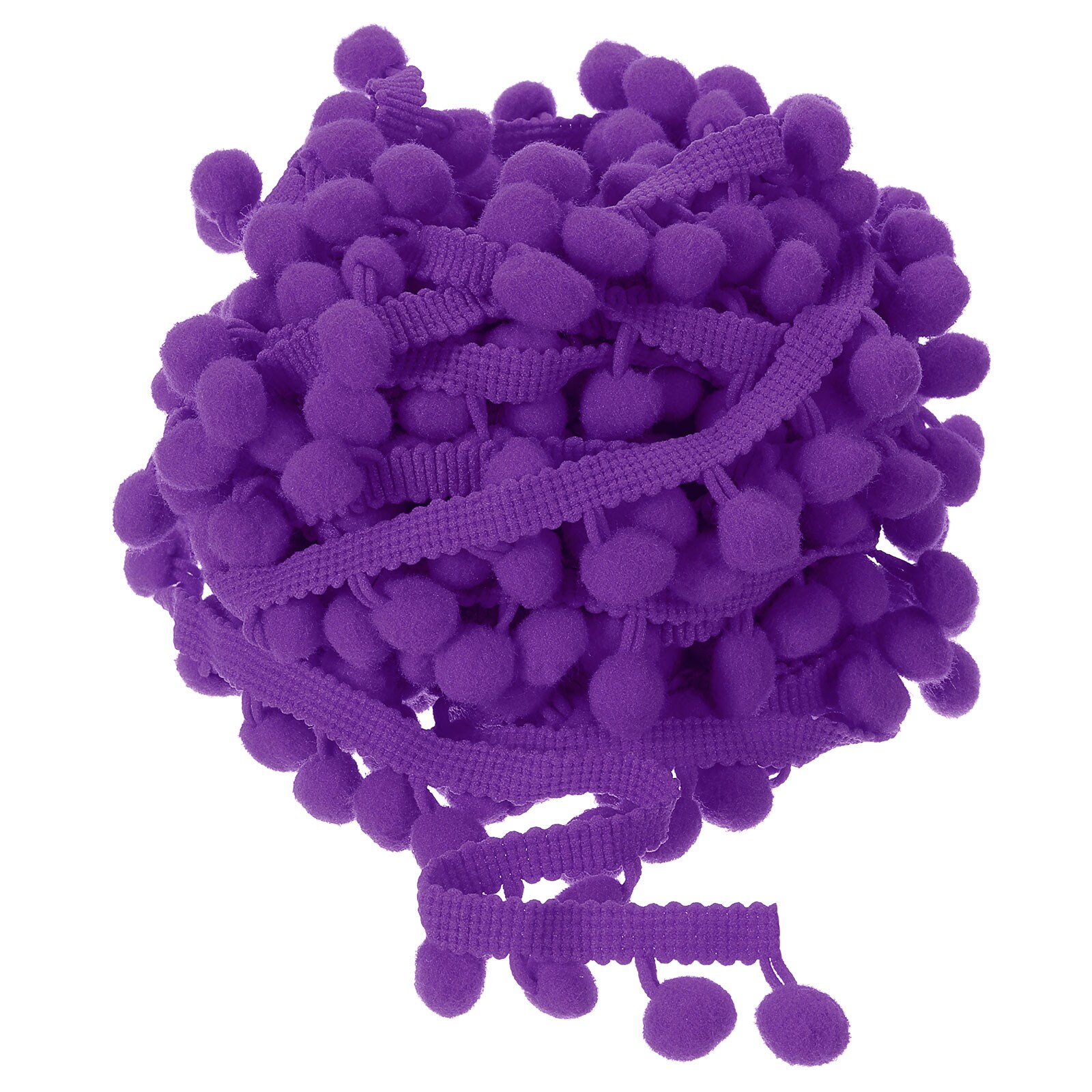 Unique Bargains 10 Yards Pom Pom Ball Fringe Trim Ribbon Sewing ...