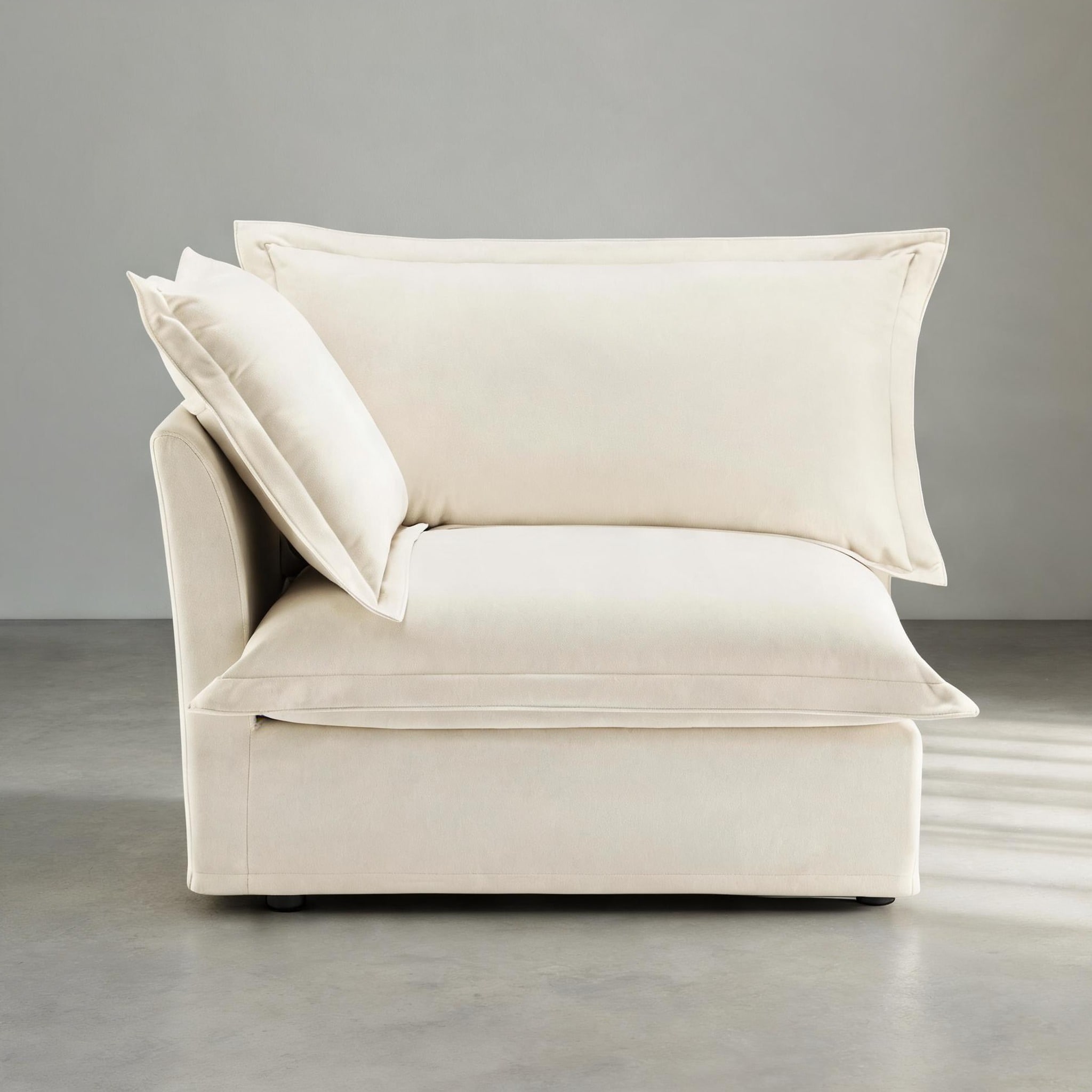 SUNCREAT Chenille 2-Seat Sofa in Linen Beige for Living Room Seating ...