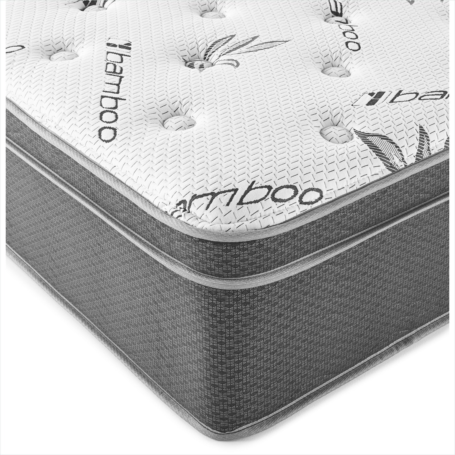 Watnature King hybrid mattress with pocketed coils and bamboo cover ...