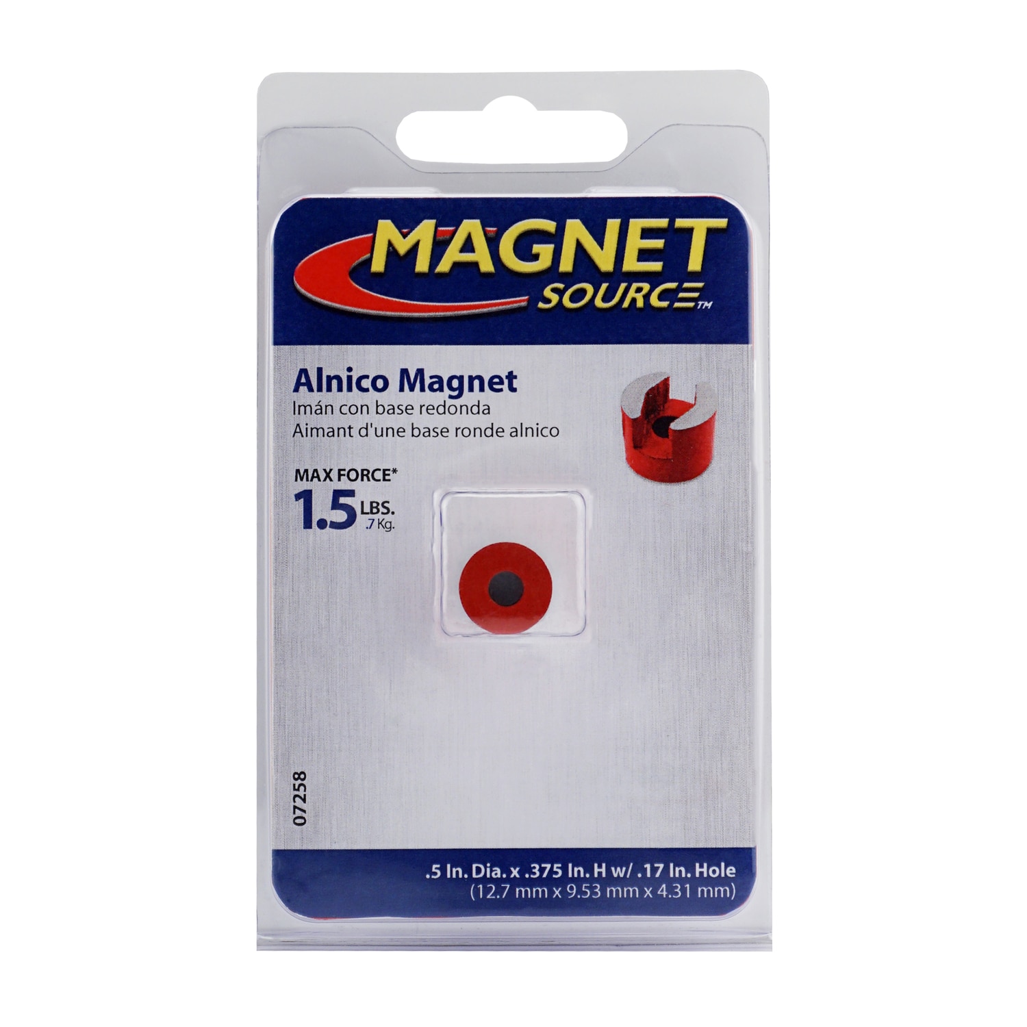 The Magnet Source Magnet Source .375 Dia. in. L X .5 in. W Red Work ...