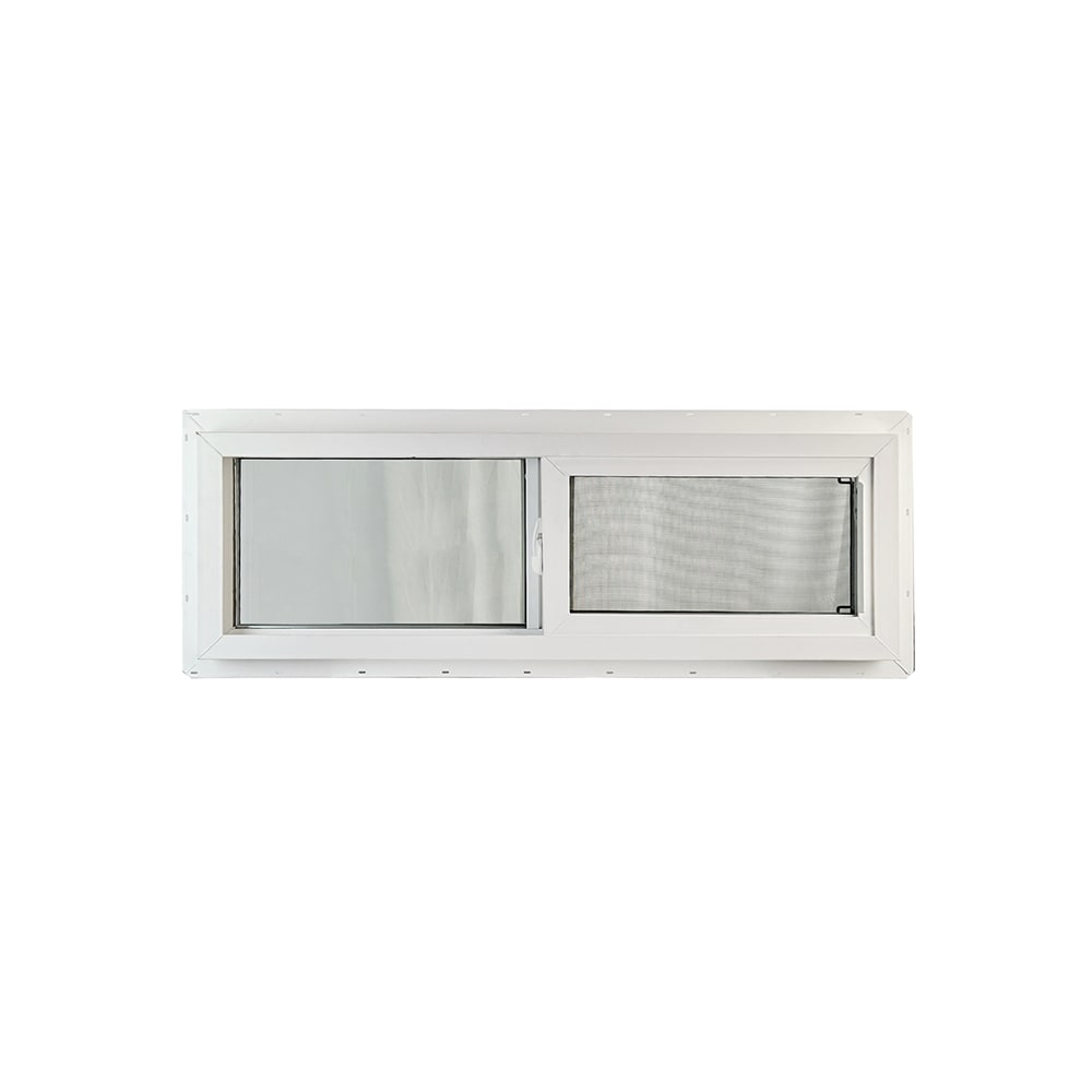 Heritage Double Pane Horizontal Slider Window 36-in x 12-in White Vinyl ...