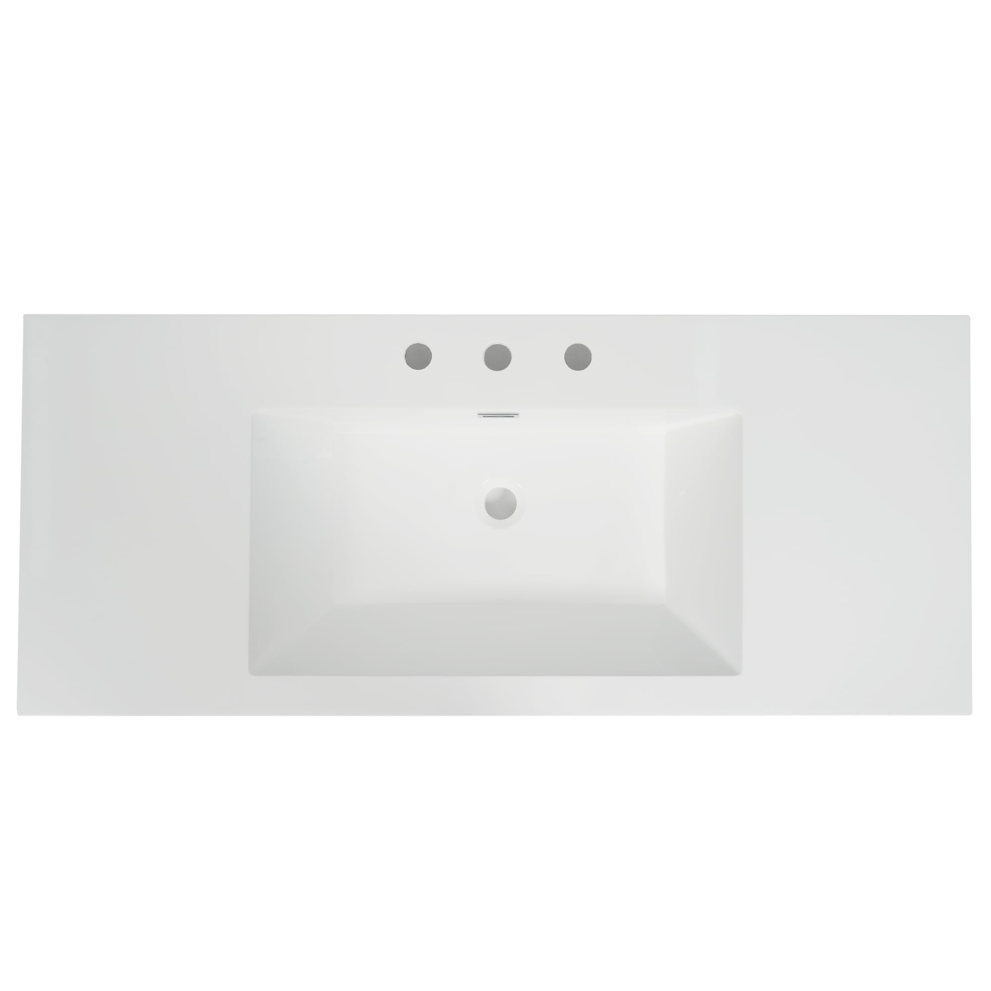 Christopher Knight Home Nicola White 48 Inch Resin Bathroom Basin ...
