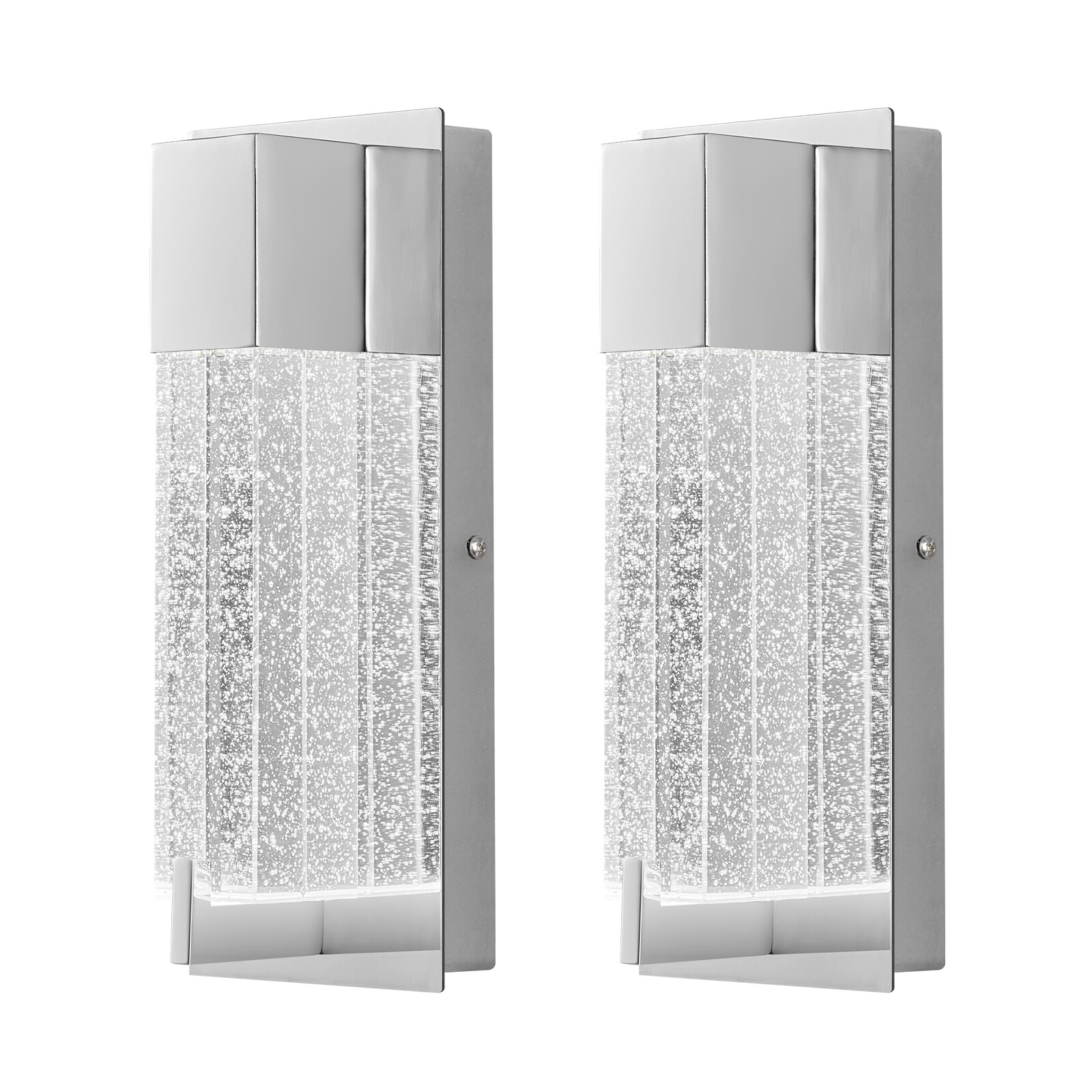 ZHLLMQ Modern Crystal Wall Sconce Light Fixture Set of 2 in the Wall ...