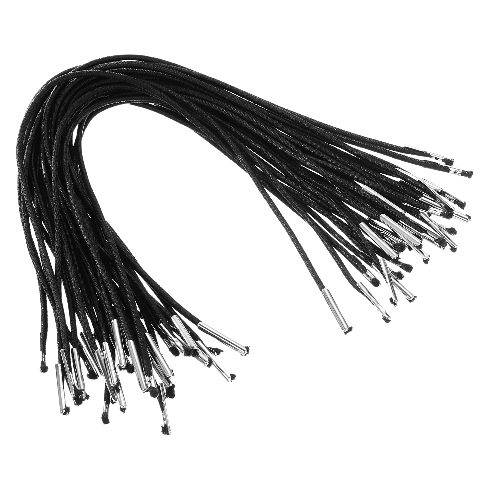 PATIKIL 10 Inch Elastic Barbed Cord 100pcs 1.6mm Loop Stretch Round ...