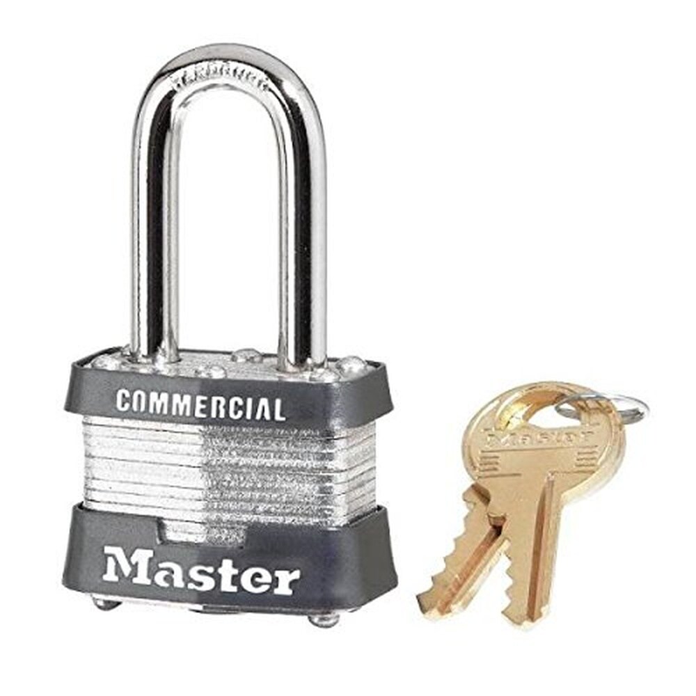 Master Lock aster Lock 4-Pin umbler Keyed Alike Padlock 1-1/2 in ...
