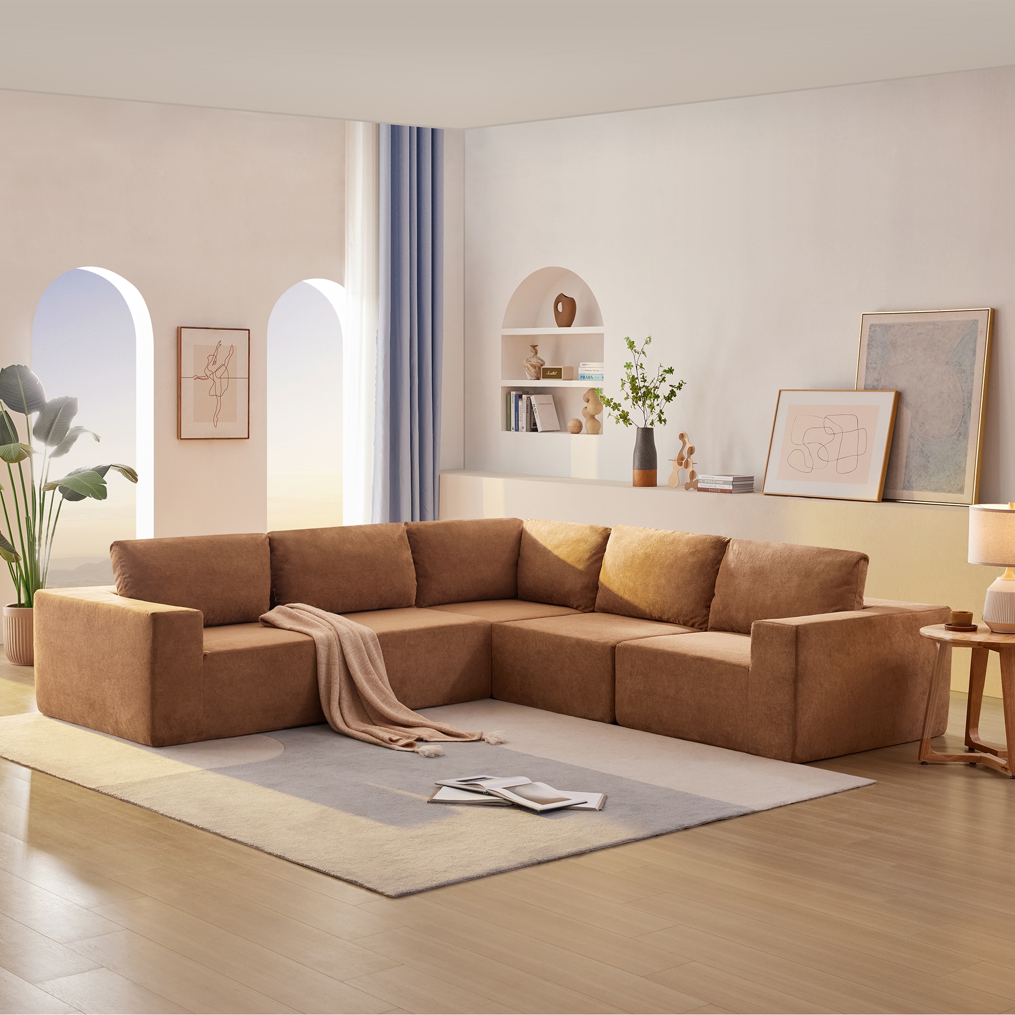 GZMR 116 in Modern Brown Sofa GZ GN3613F at Lowes