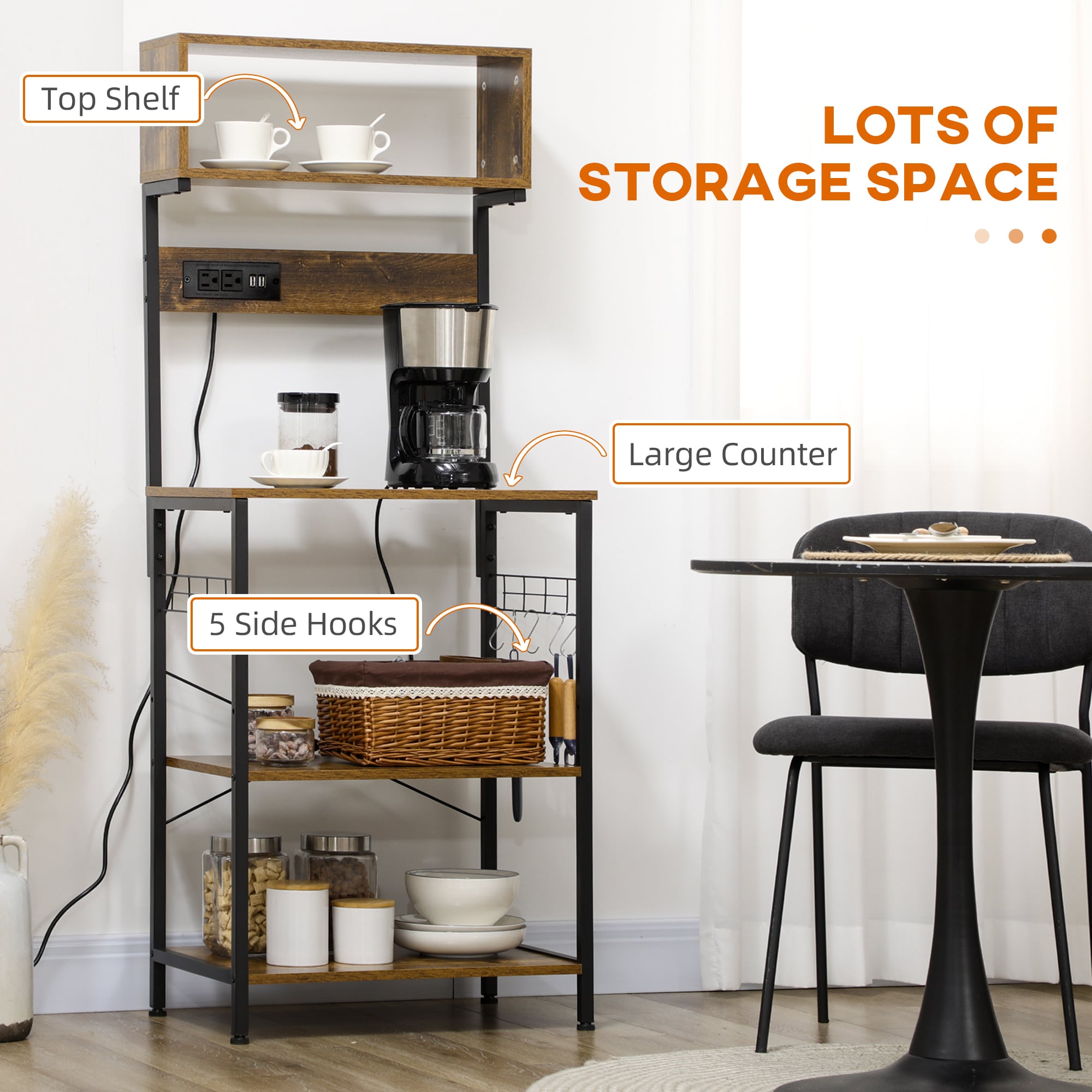 Siavonce Contemporary/Modern Brown Bakers rack in the Dining & Kitchen ...