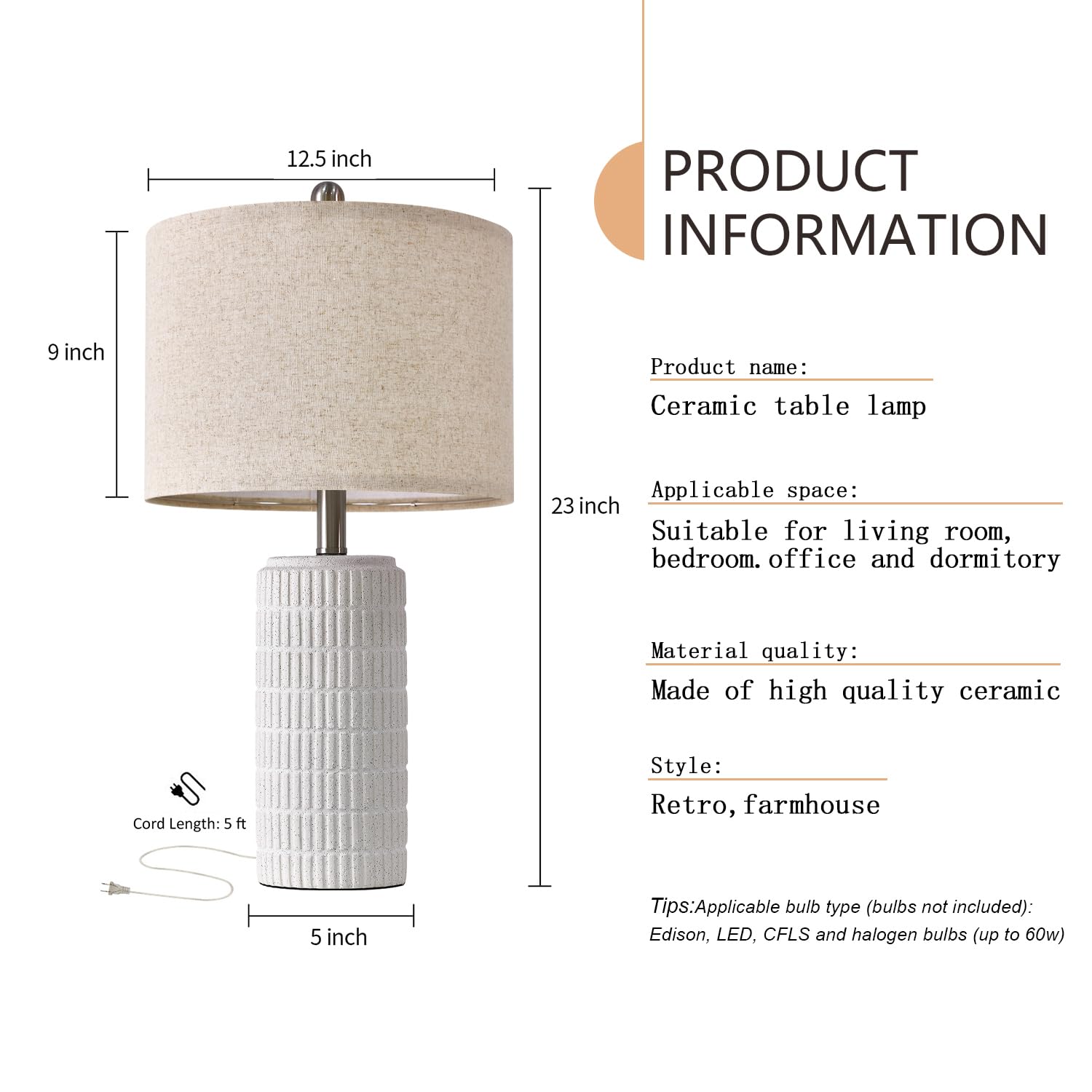 OMOMMD set of two 23 inch modern minimalist table lamps an ideal choice ...