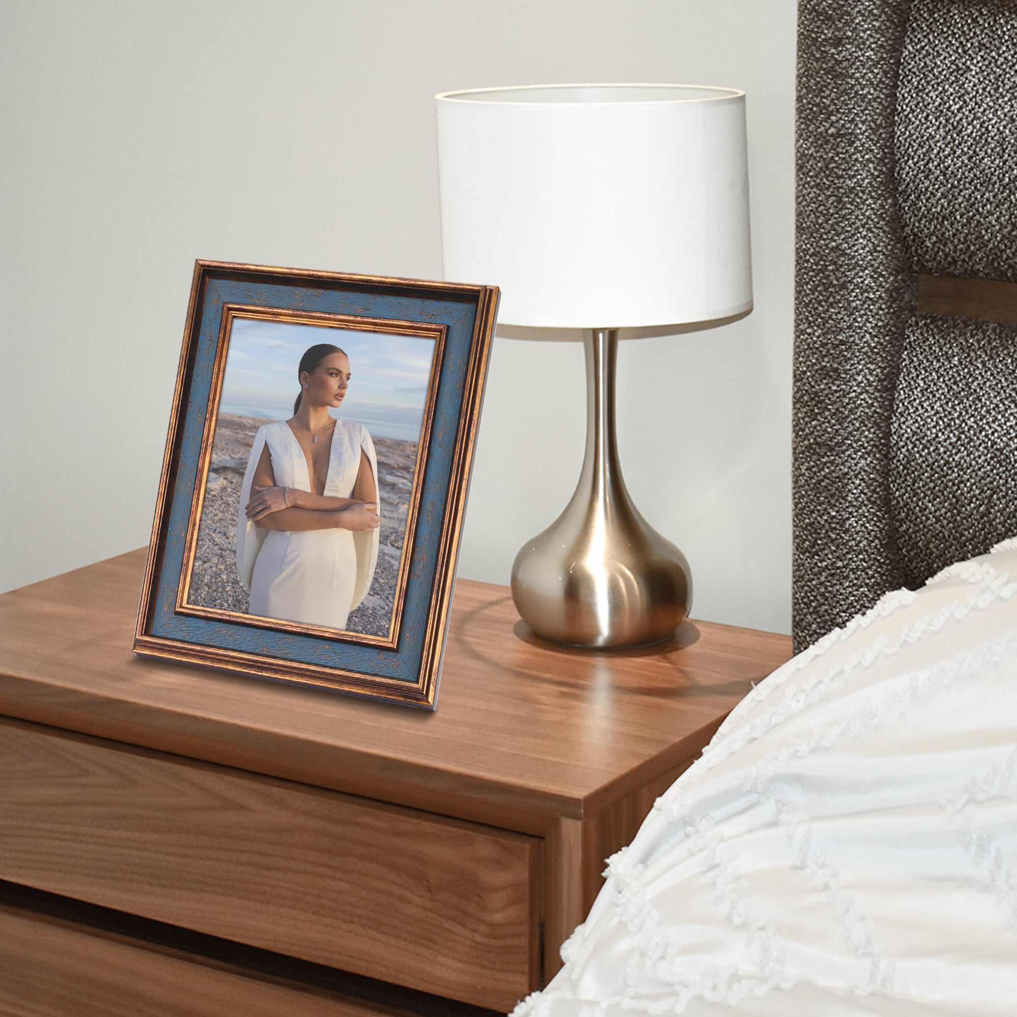 Unique Bargains Retro Picture Frame for Tabletop Display and Photo ...