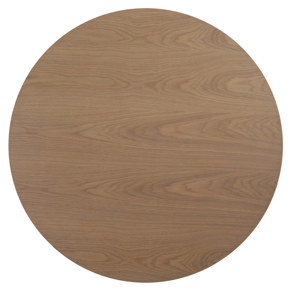 Steve Silver Colvin Toffee Round Transitional Wood veneer Dining Table ...