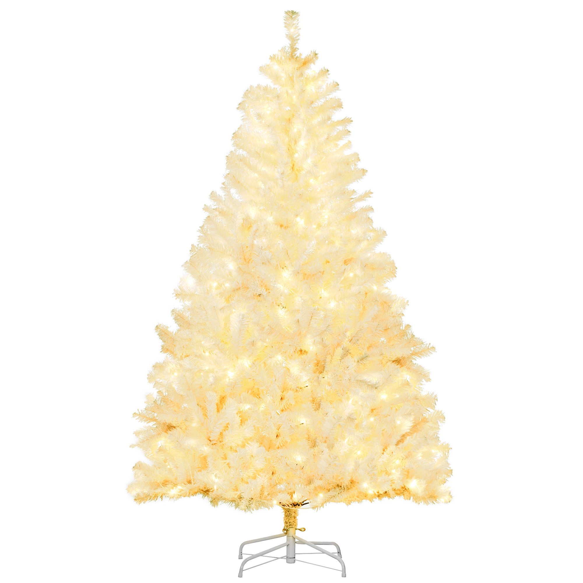 LOVMOR 6ft Tall Prelit Artificial Christmas Tree Holiday Decor with 638 ...