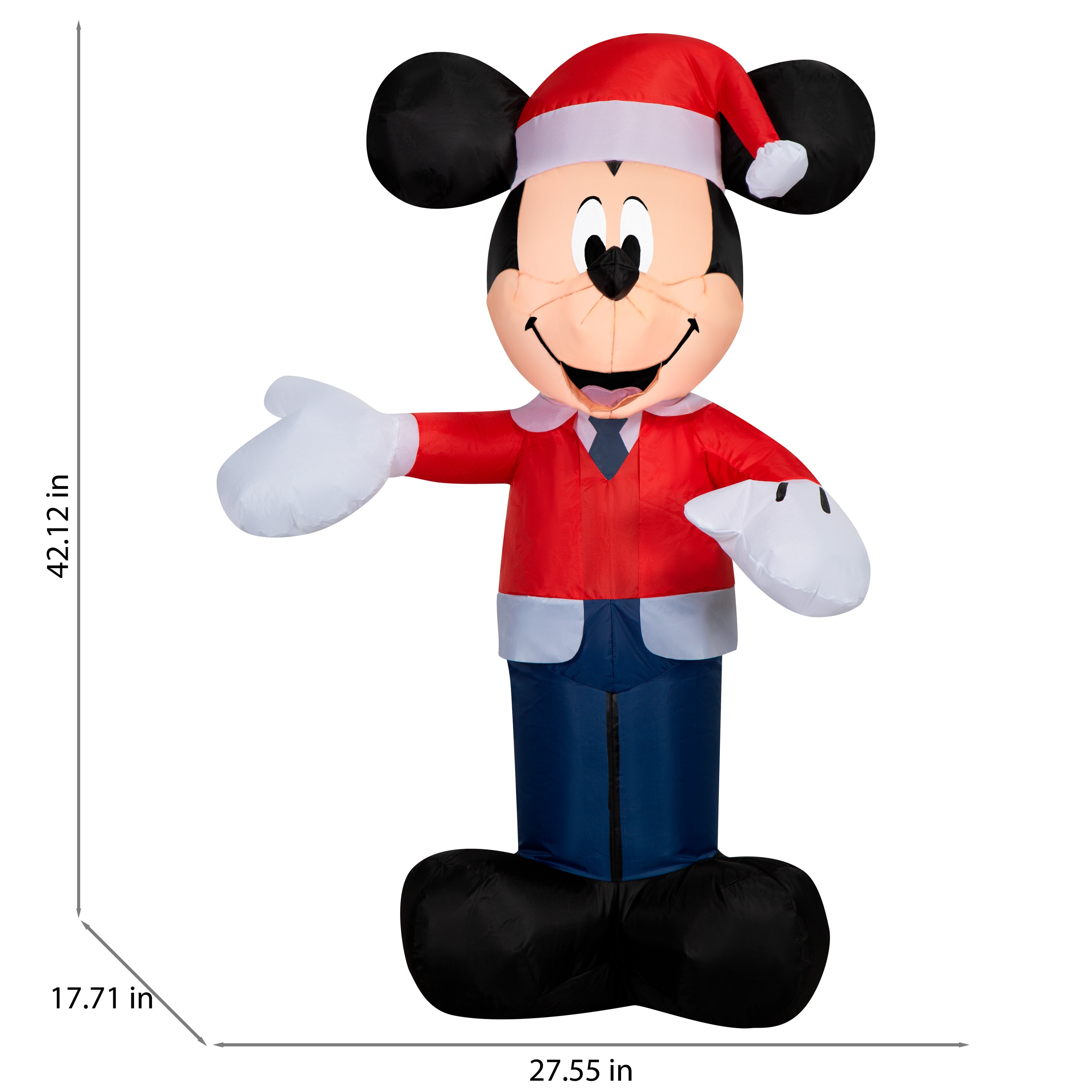 Disney 3.5-ft Lighted Disney Mickey Mouse Mouse Christmas Inflatable in ...