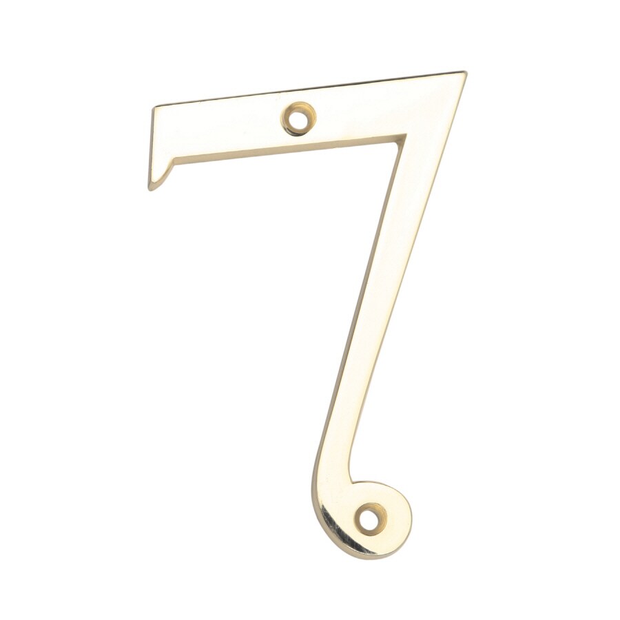 Gatehouse Polished Brass Number Letter At