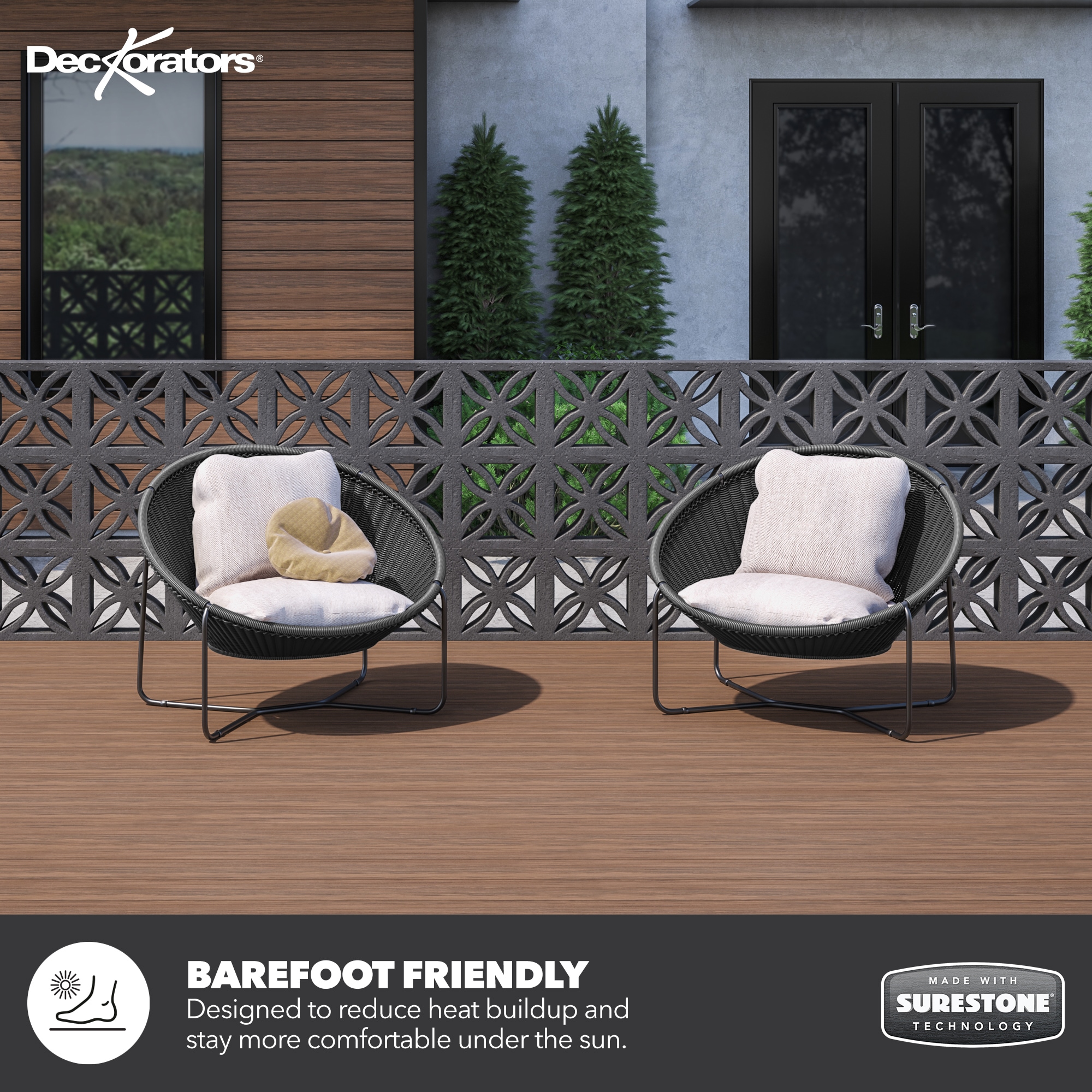 Deckorators Voyage Surestone 1-in x 6-in x 12-ft Mesa Grooved/Solid ...