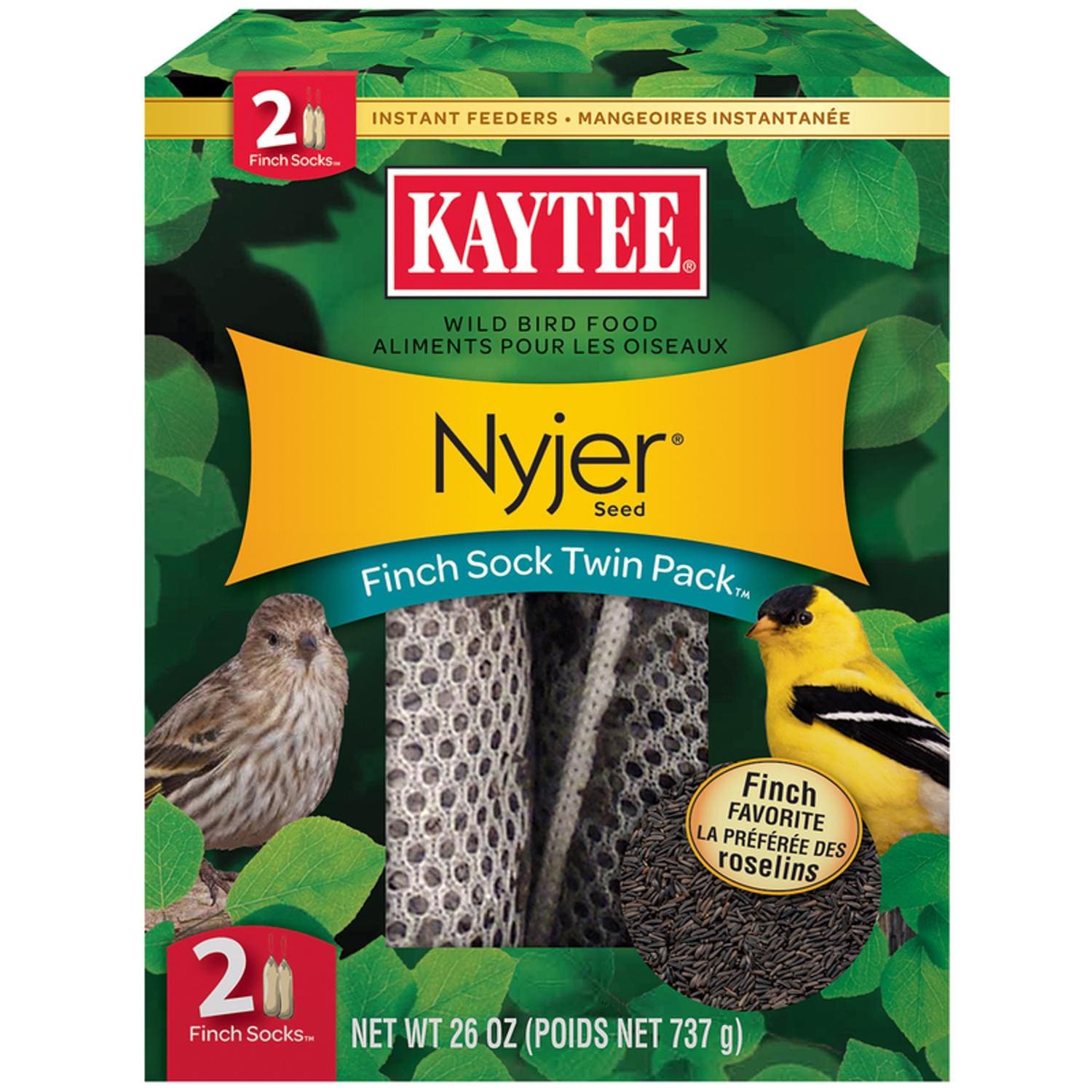 Kaytee Nyjer Finch 26 oz Mesh Sock Bird Feeder in the Bird Feeders ...