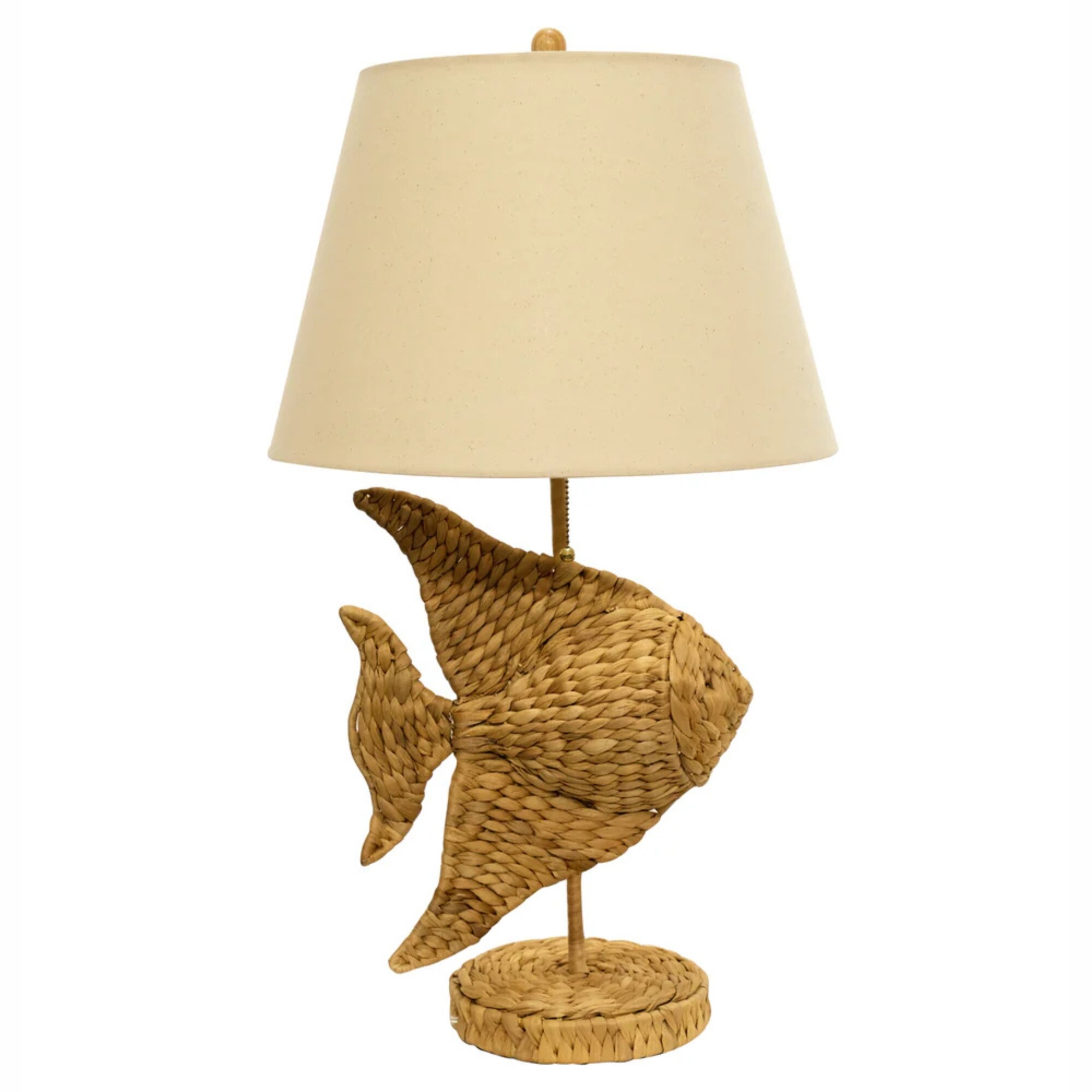 VNT Signature Water Hyacinth Table Lamp Fabric shade with UL standard ...