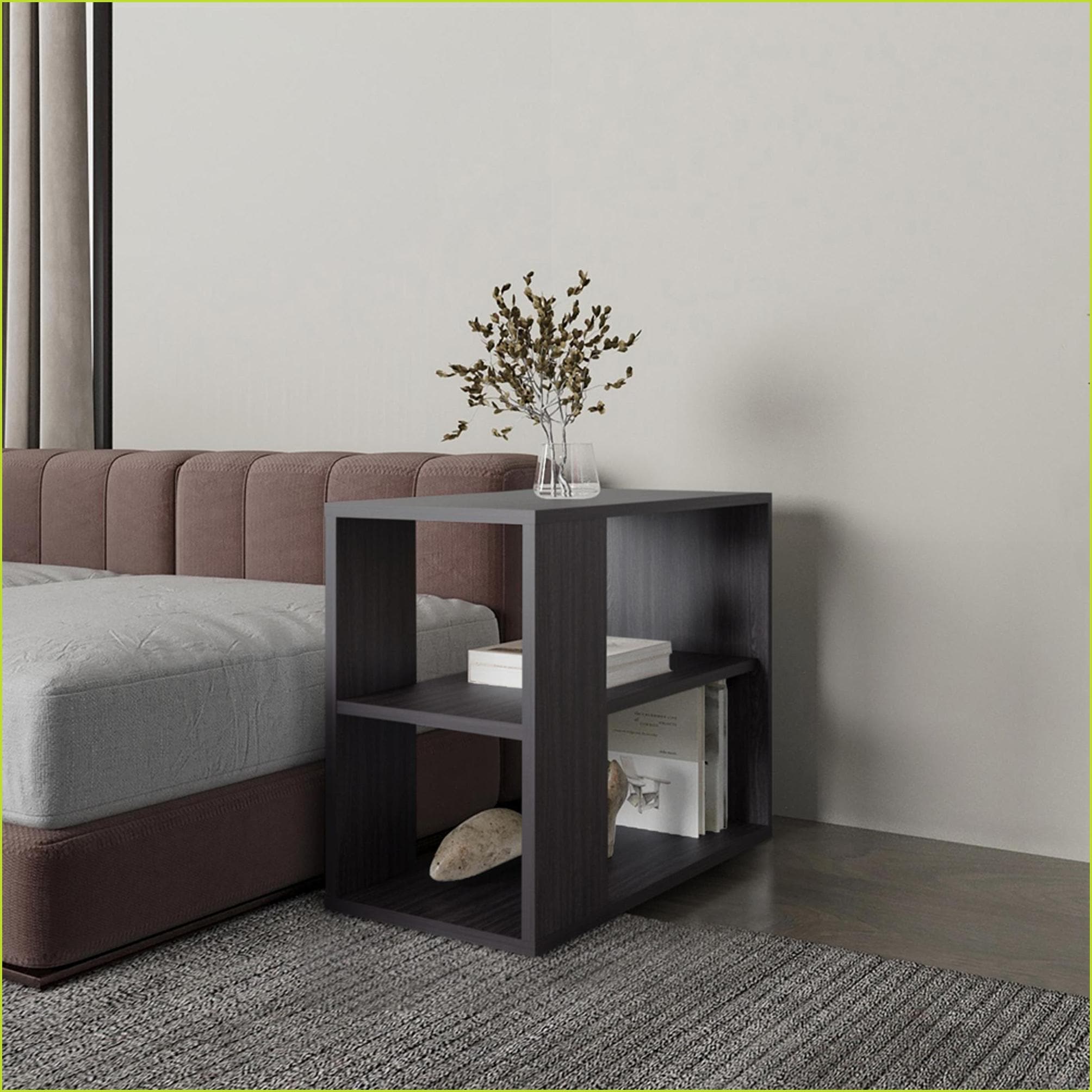 Watnature Black Zenda Coffee Table with Caster Wheels Modern Living ...