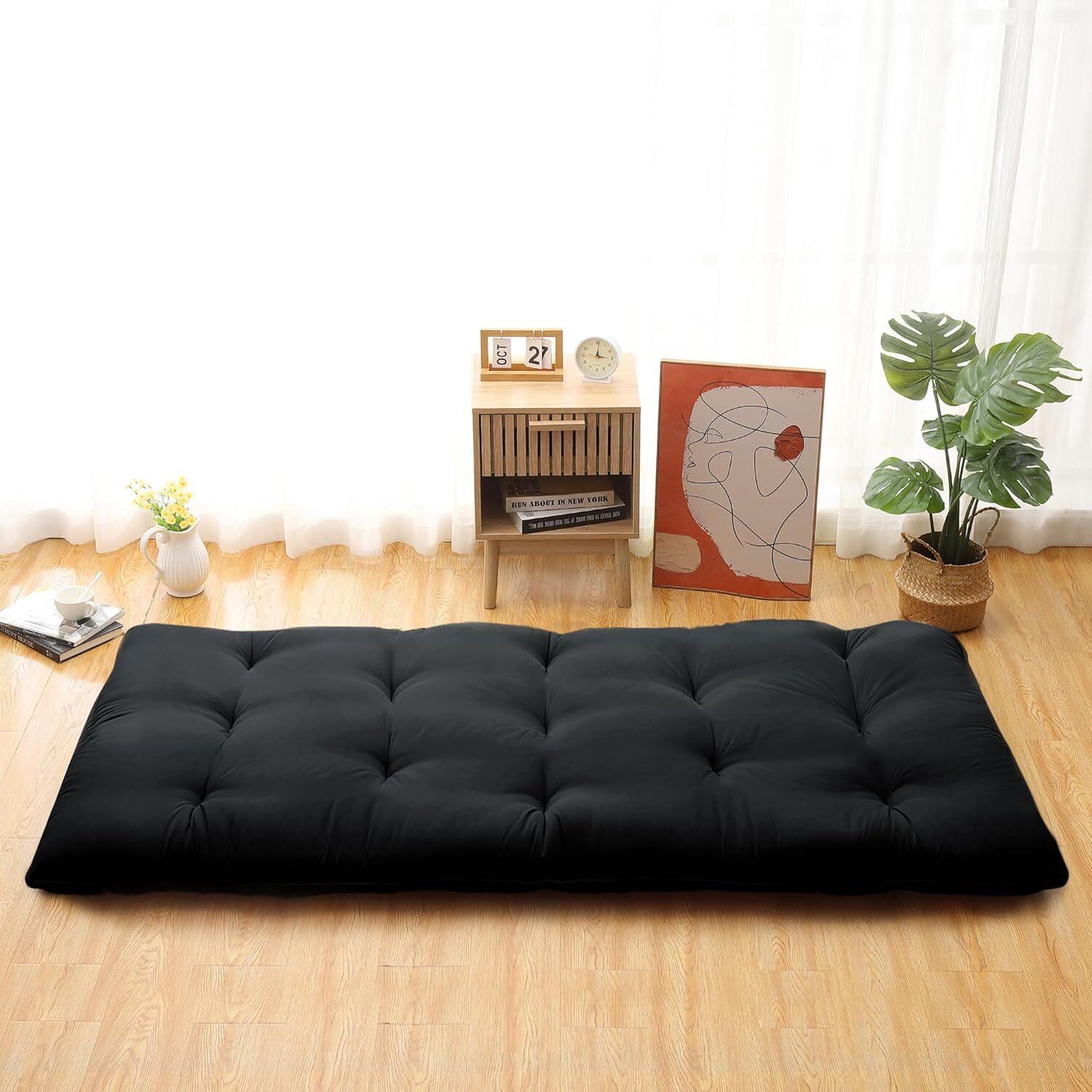 Garvee FULL Foldable Futon Bed Mattress 54inx80in Roll Up Japanese ...