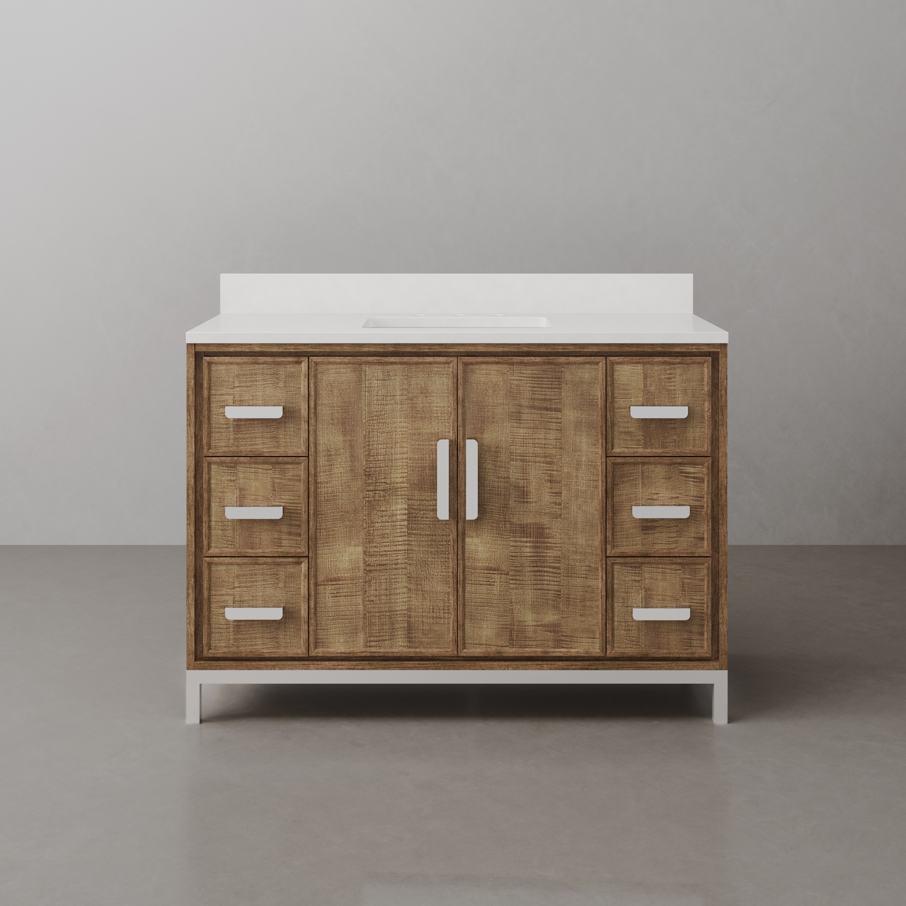 Water Creation Westin 48-in Lustrous Walnut Undermount Single Sink ...