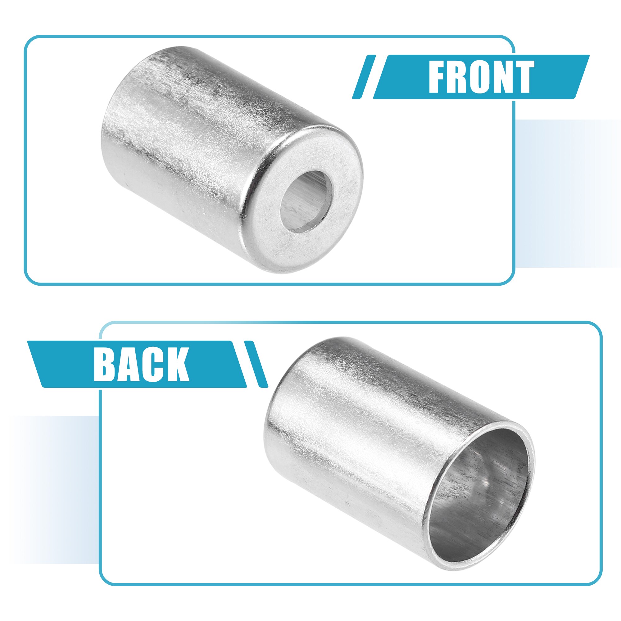 Unique Bargains 20pcs Car Aluminum Cylindrical Air Conditioner Pipe ...