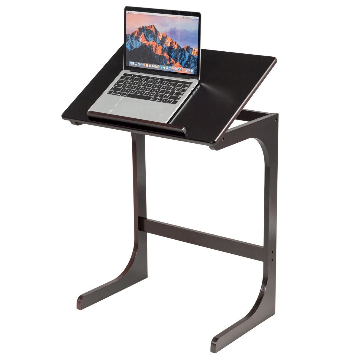 Costway Adjustable TV Tray C-Shape Sofa Couch End Table Laptop Desk W ...