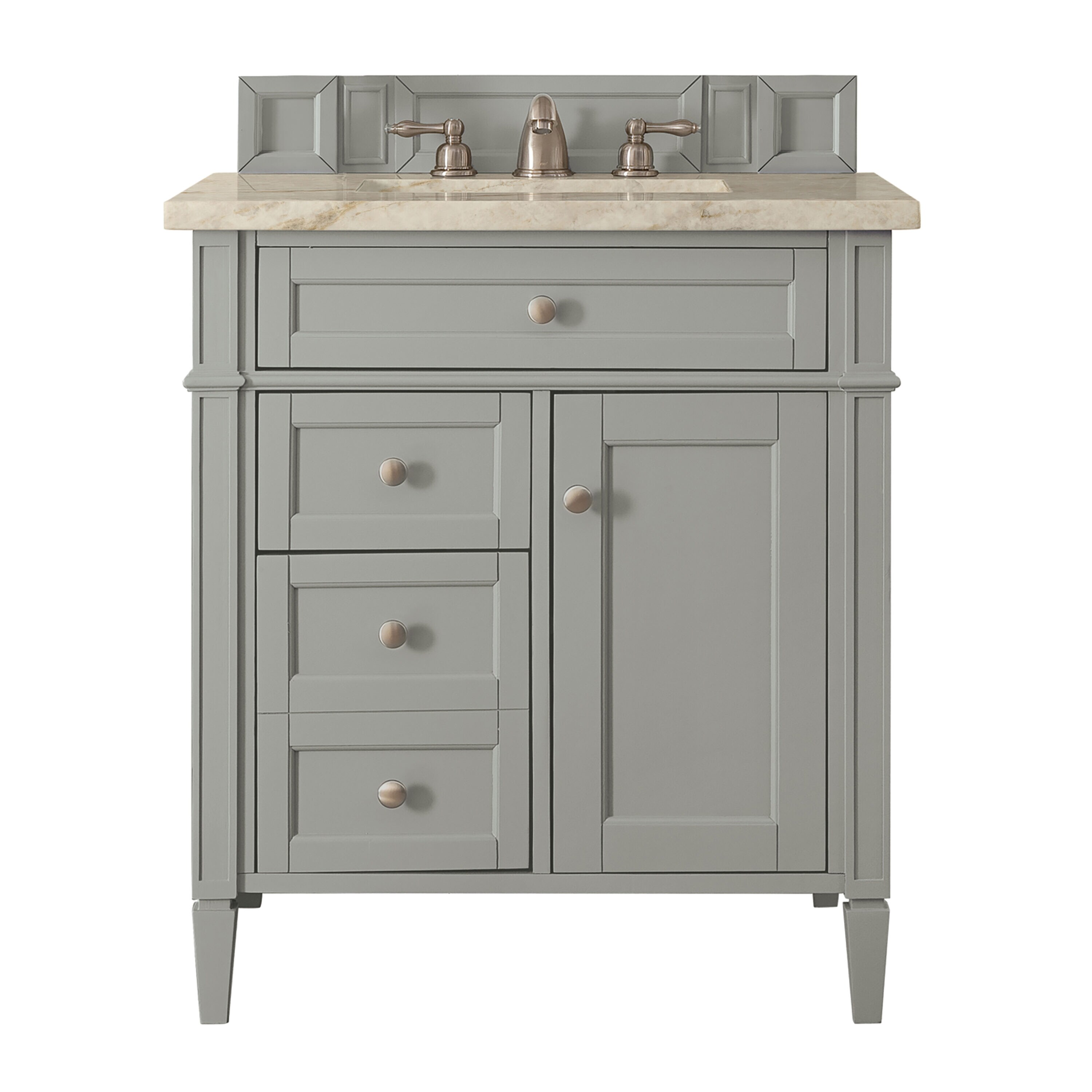 James Martin Vanities Brittany 30-in Urban Gray Undermount Single Sink ...