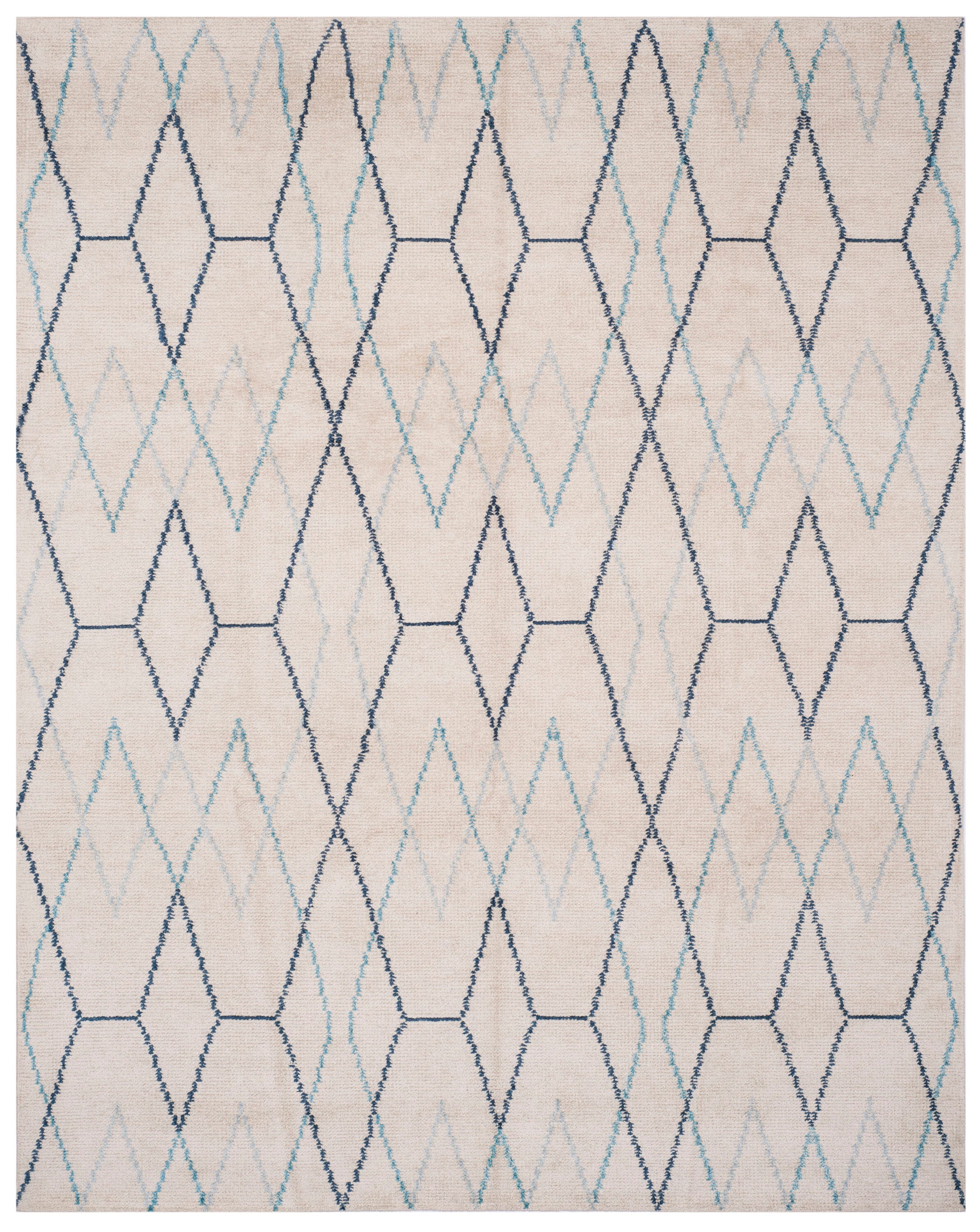Safavieh Stone Wash 903A Ivory Blue 8 x 10 Rectangular Area rug in the ...