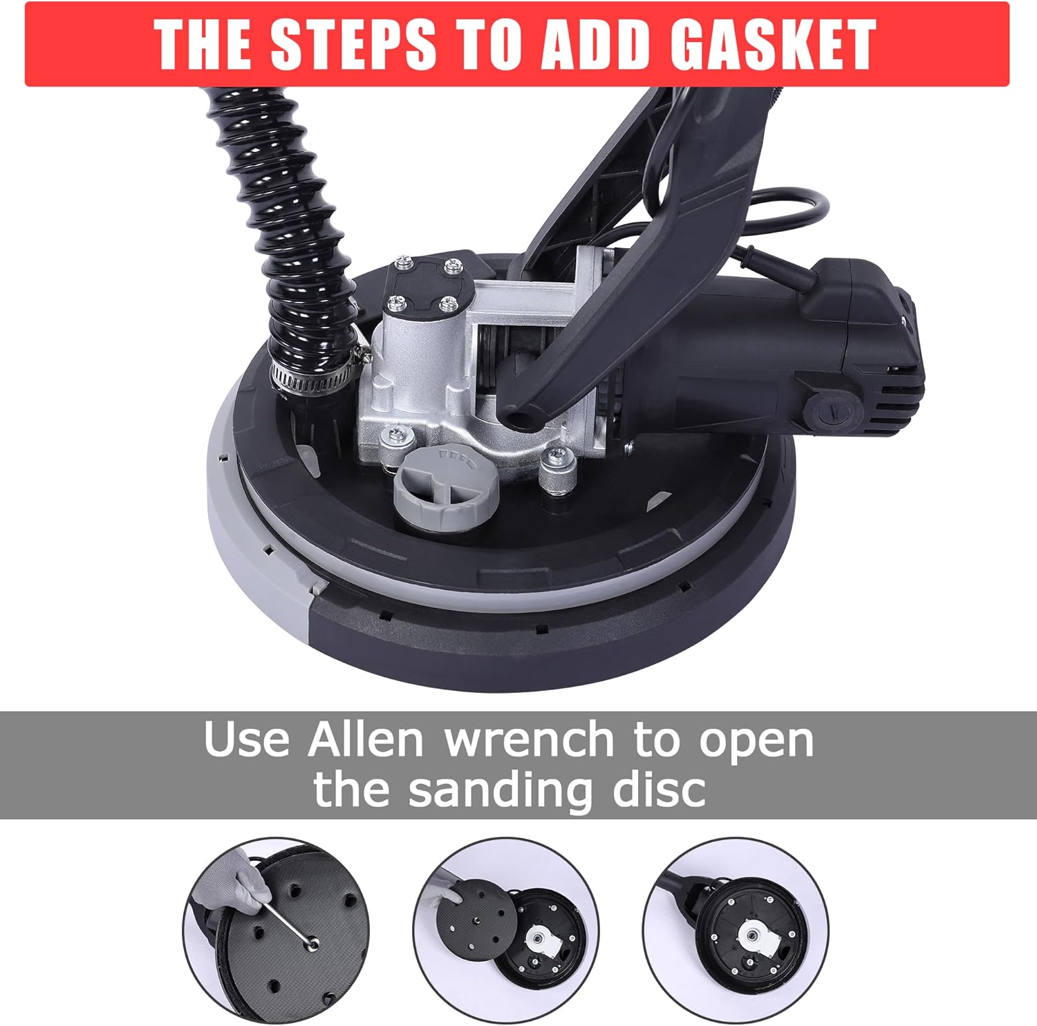 GAOMON 750W Drywall Sander- Electric Wall Polishing Machine- High Power ...