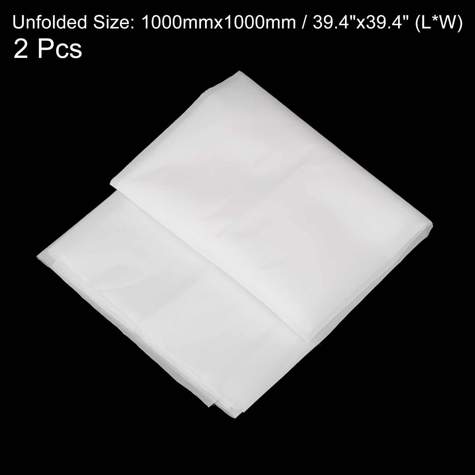 Unique Bargains 2pcs 50 Micron Paint Nylon Mesh Filter Woven Net Sheet ...