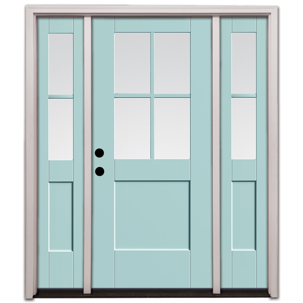 Therma-Tru Entry Door 64-in x 80-in x 4-9/16-in Fiberglass Right-hand ...