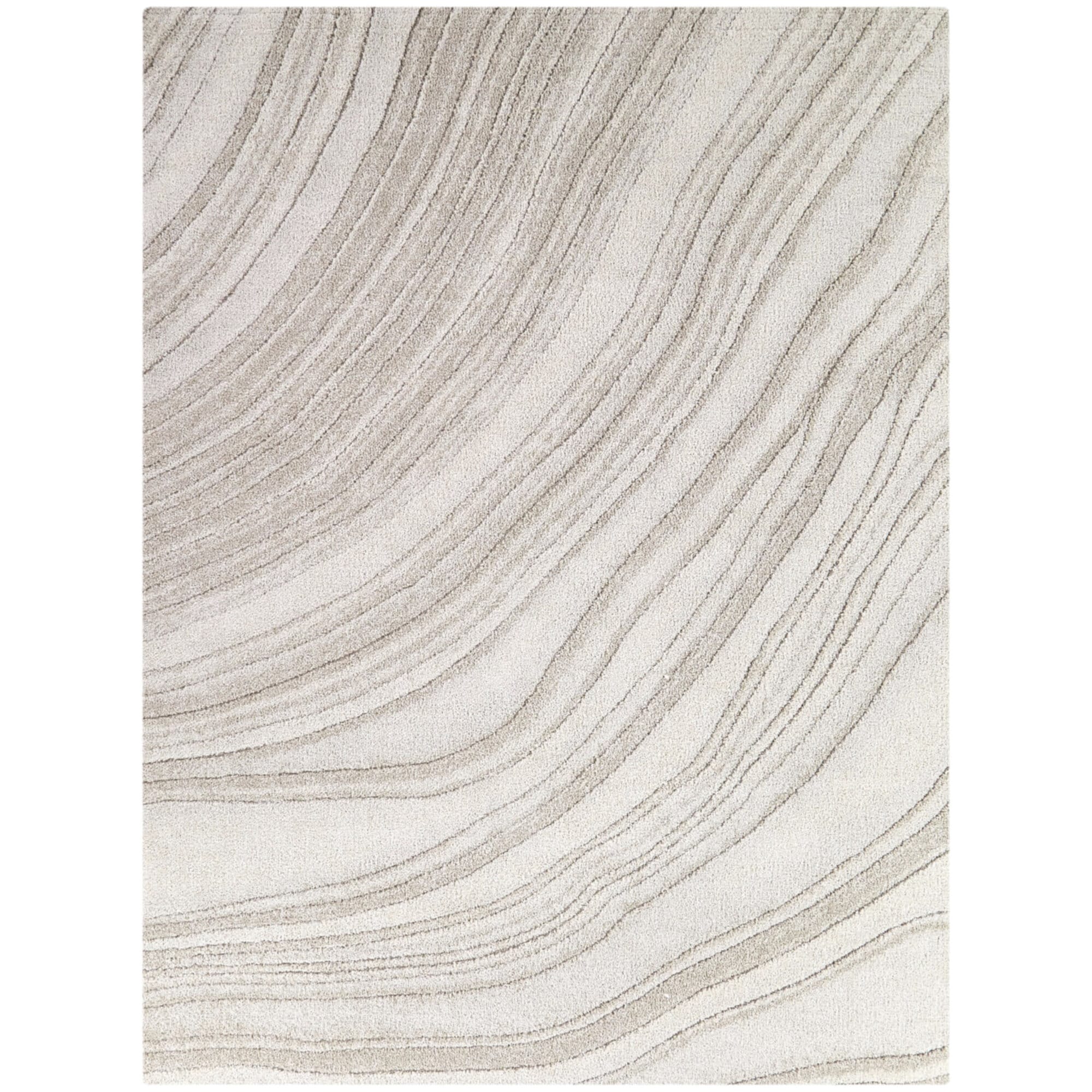 Balta Mervyn 5 x 7 (ft) Tufted Polyester Cream Rectangular Indoor ...