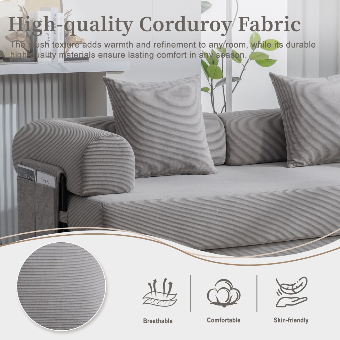 Streamdale Furniture Streamdale Foldable and Compressible Sofa with ...