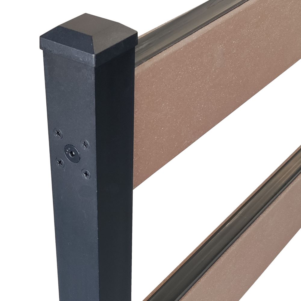 Trex Fencing Shenandoah 2-ft H x 6-ft W Saddle Brown Residential ...