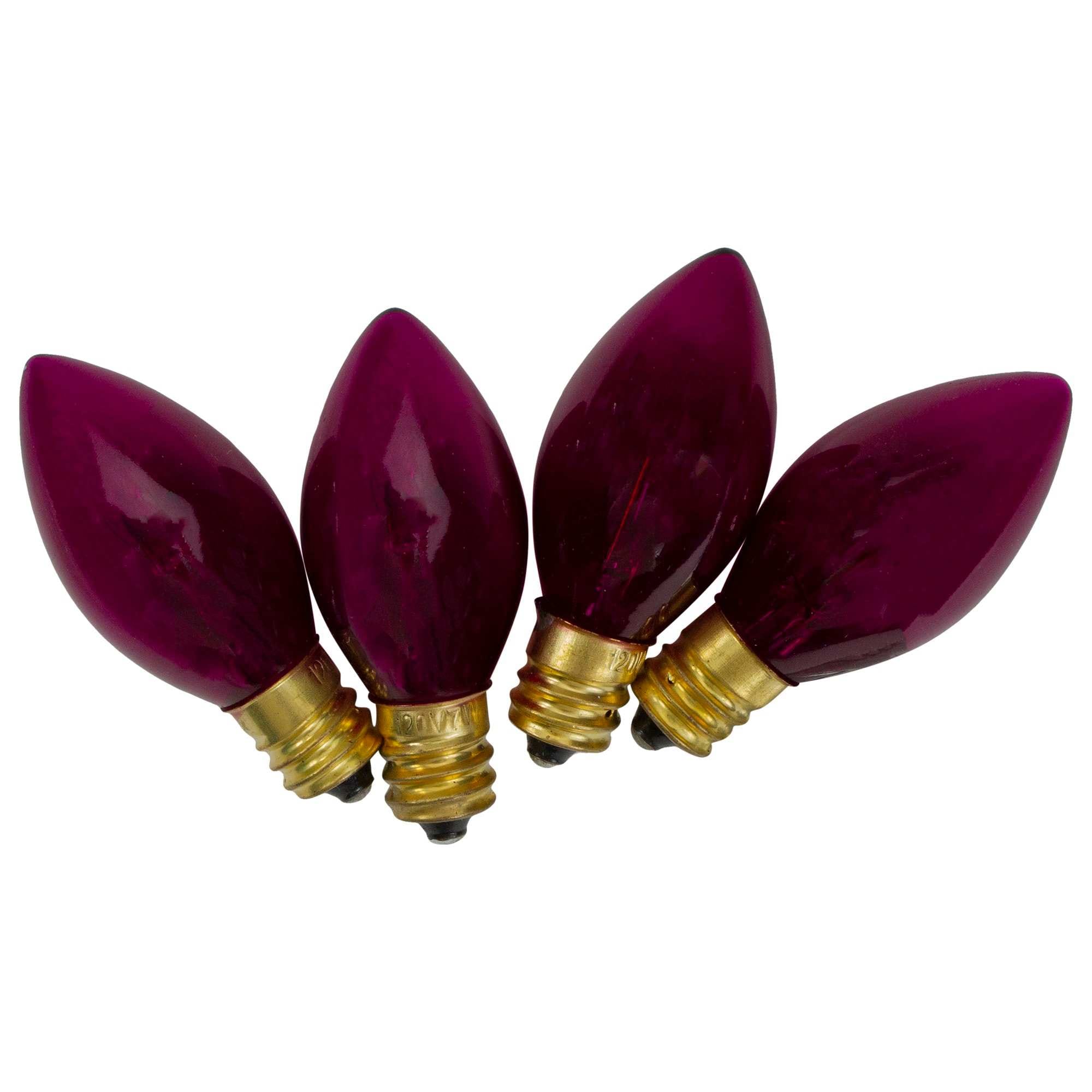 Northlight C7 Incandescent Twinkle Christmas Replacement Bulbs - Pink ...