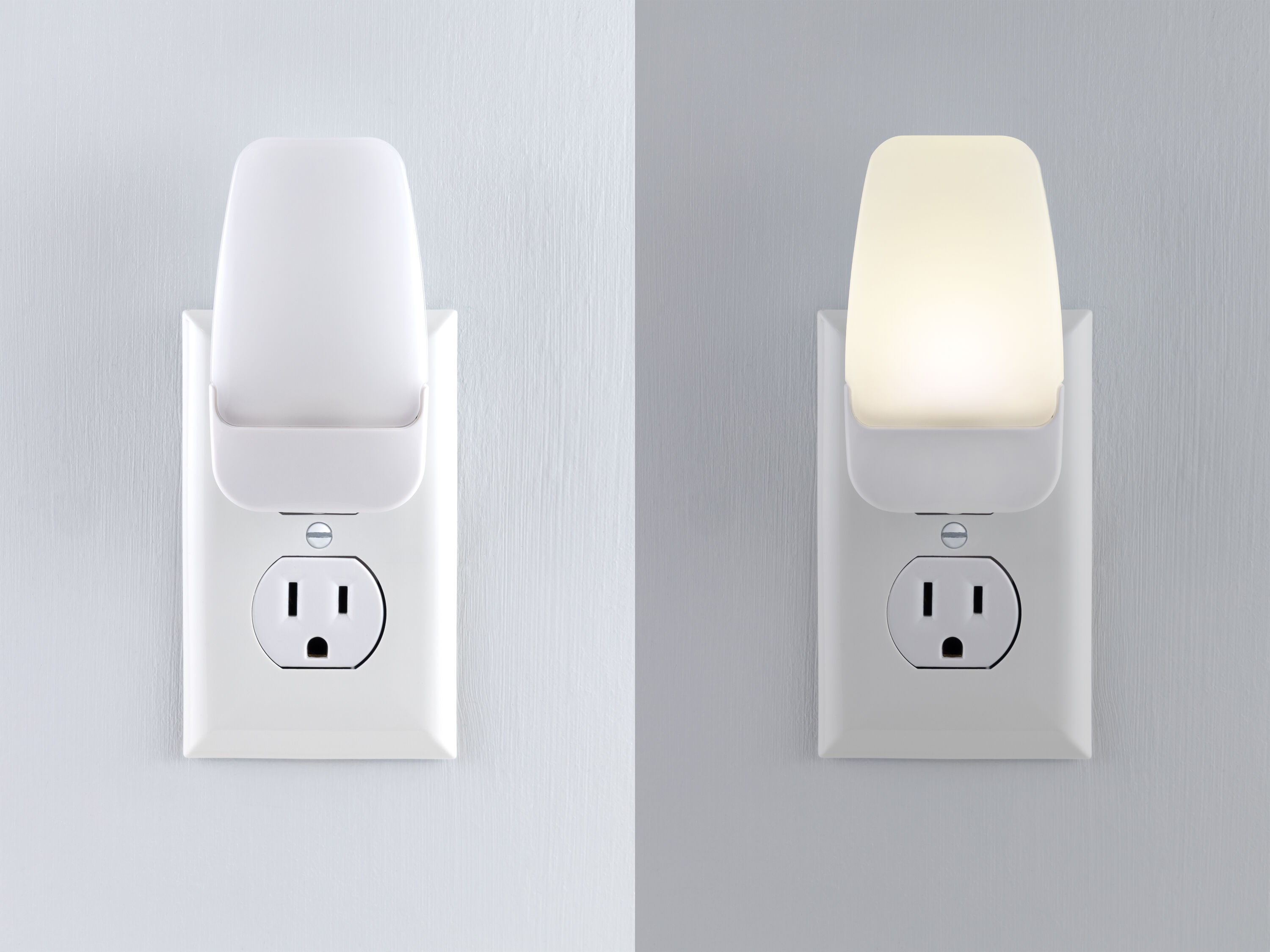 Enbrighten 2 -Pack White LED Auto On/Off Night Light in the Night ...