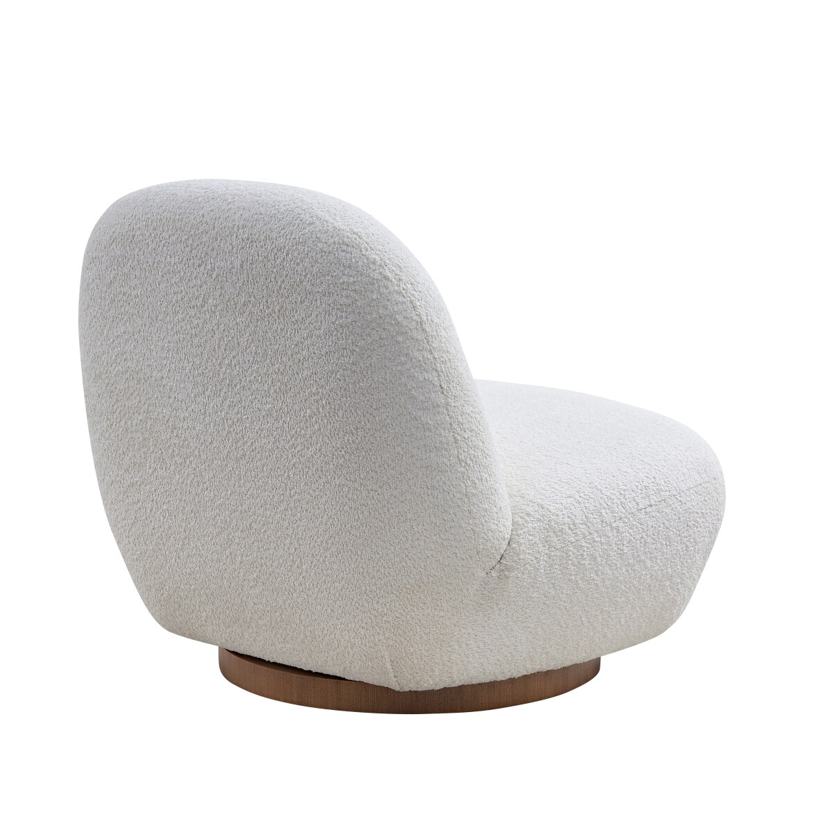 Streamdale Furniture Streamdale Luxury Modern Swivel Accent Chair White ...