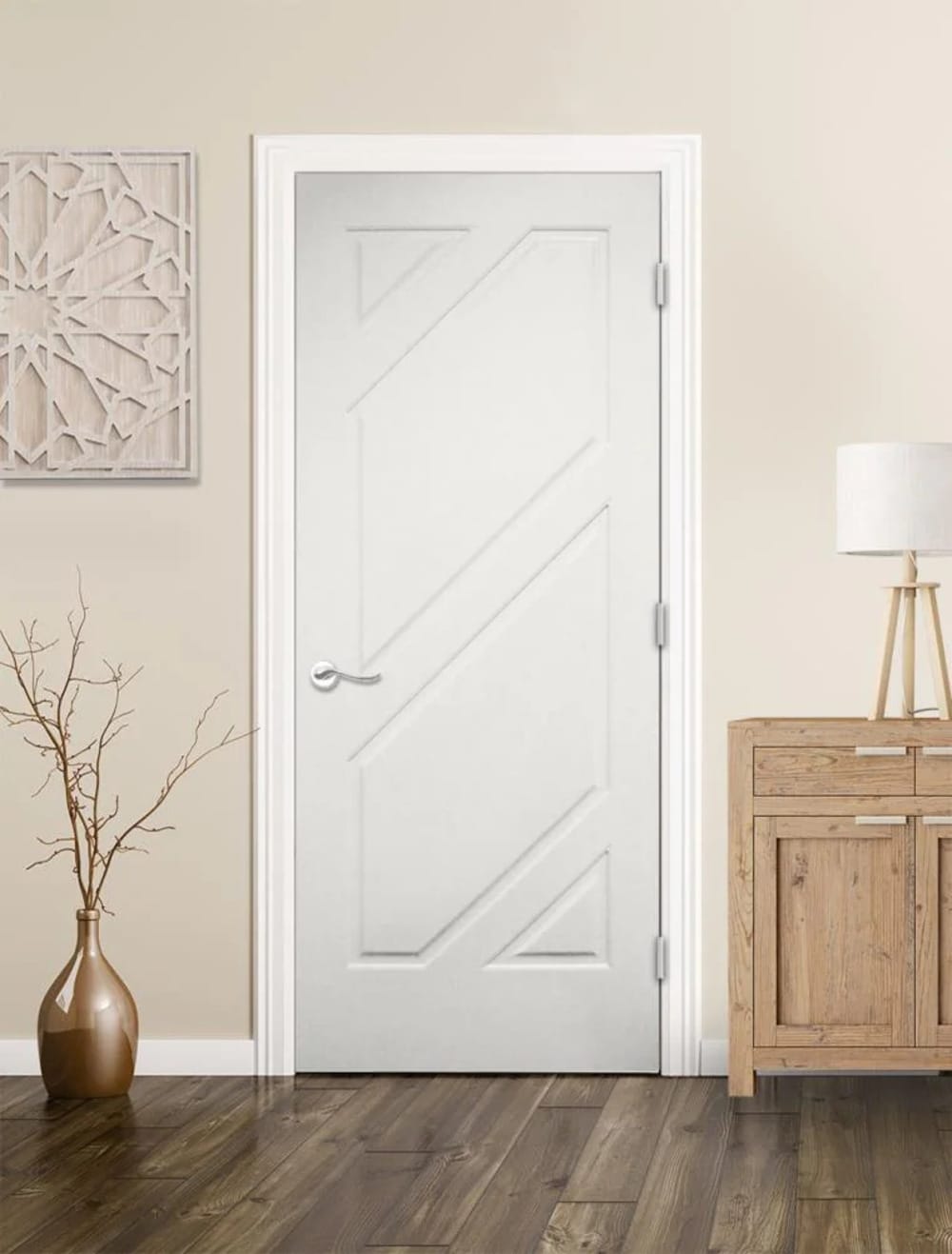 Millennium Collection Customizable MDF Fire Rated Prehung Interior Door ...