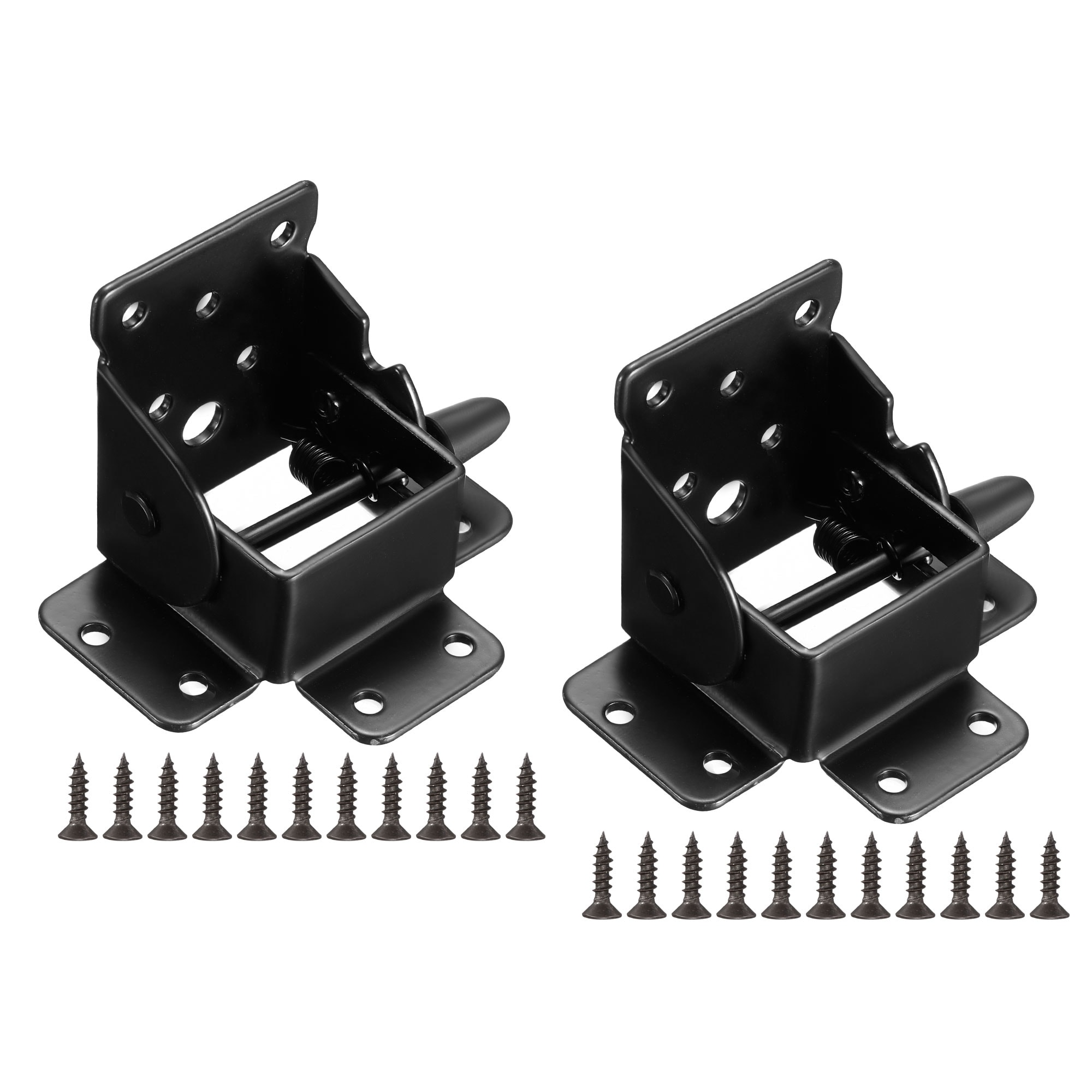 PATIKIL Folding Hinge 2 Pack 2.2inch Height Metal Self-Locking Frame ...