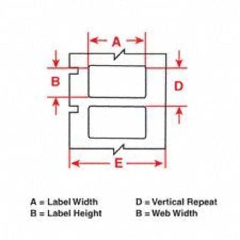 Brady Label White Labels/Roll: 500 THTEP-174-593-.5 in the Signs ...
