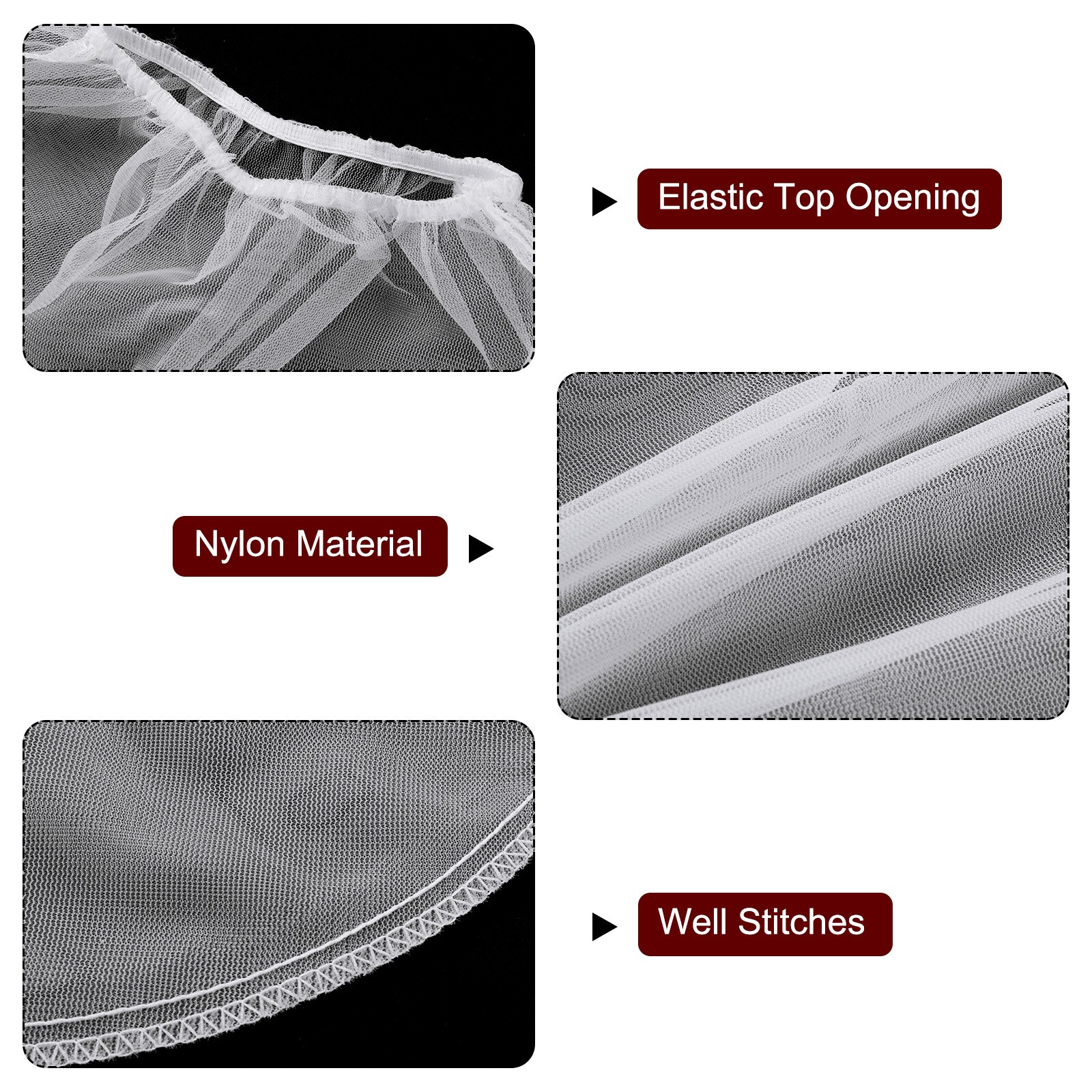 Harfington Paint Strainer Bags 5Gallon 1.97 Inchx1.57 Inch Nylon Mesh ...